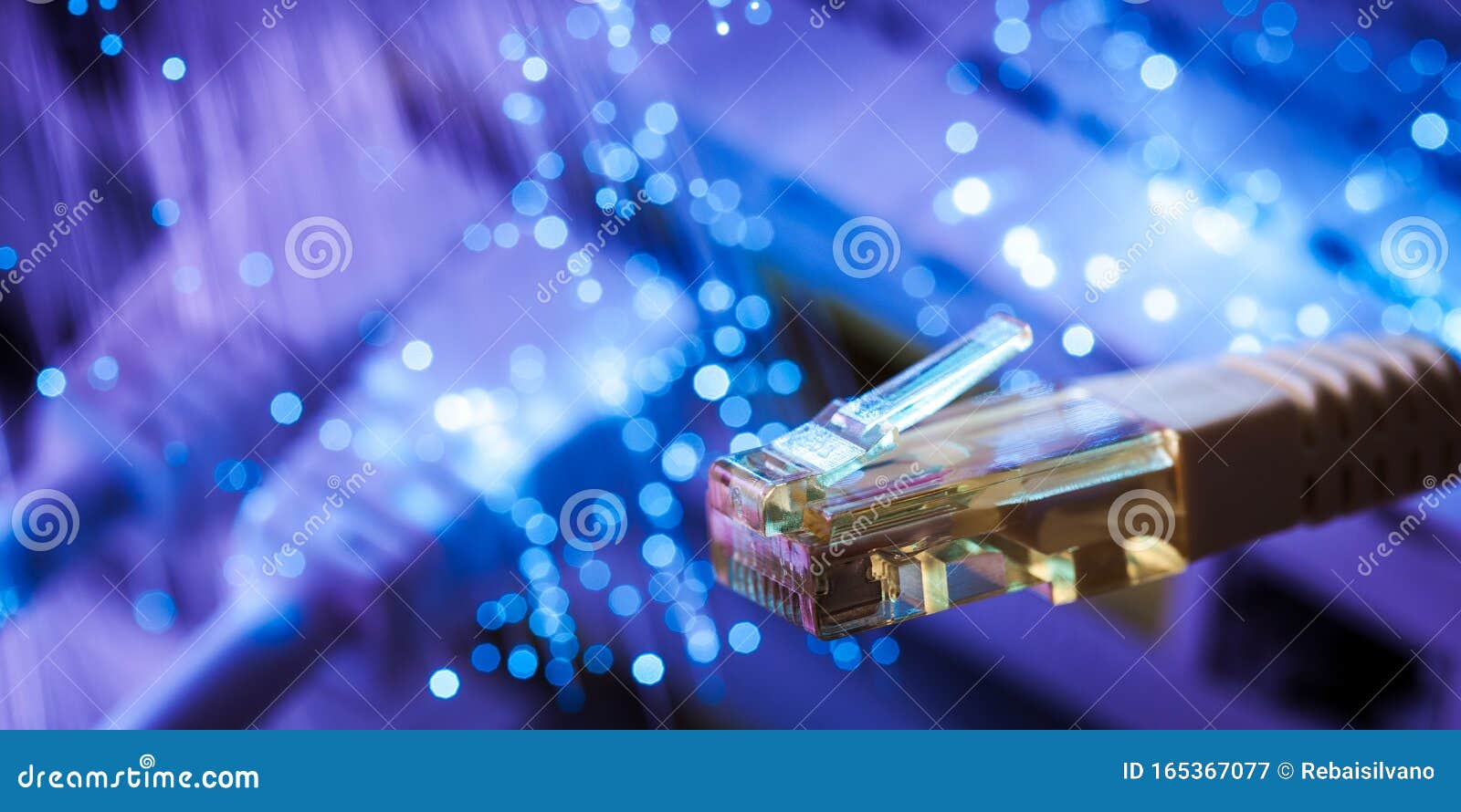 Optic fiber connection stock image. Image of illusion - 165367077