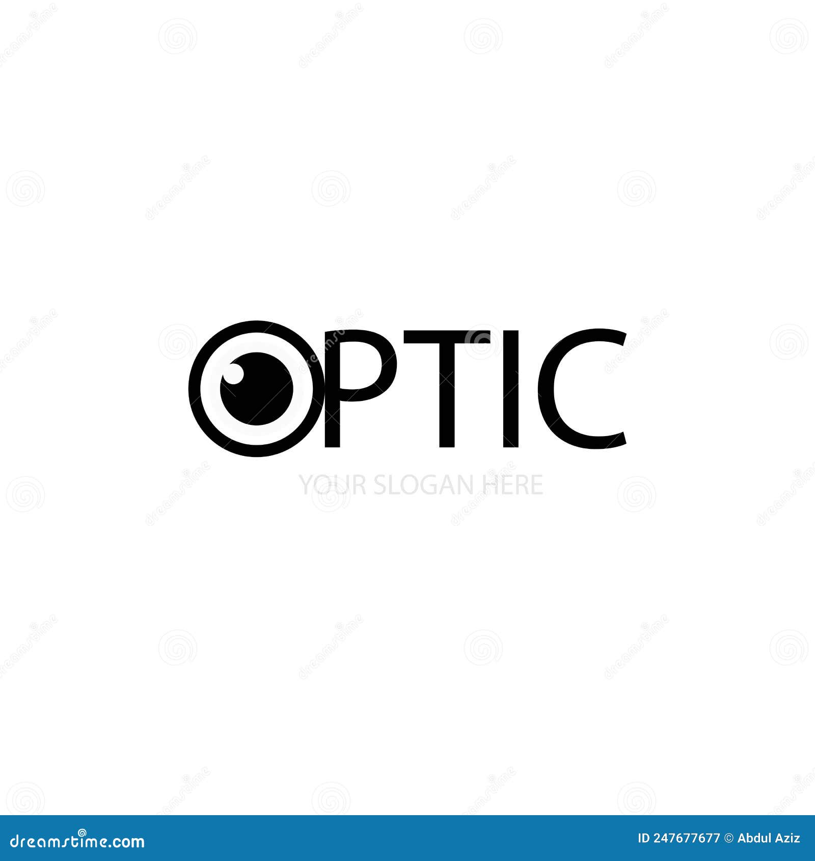 Optic Icon Logo Free Vector Stock Vector - Illustration of look ...