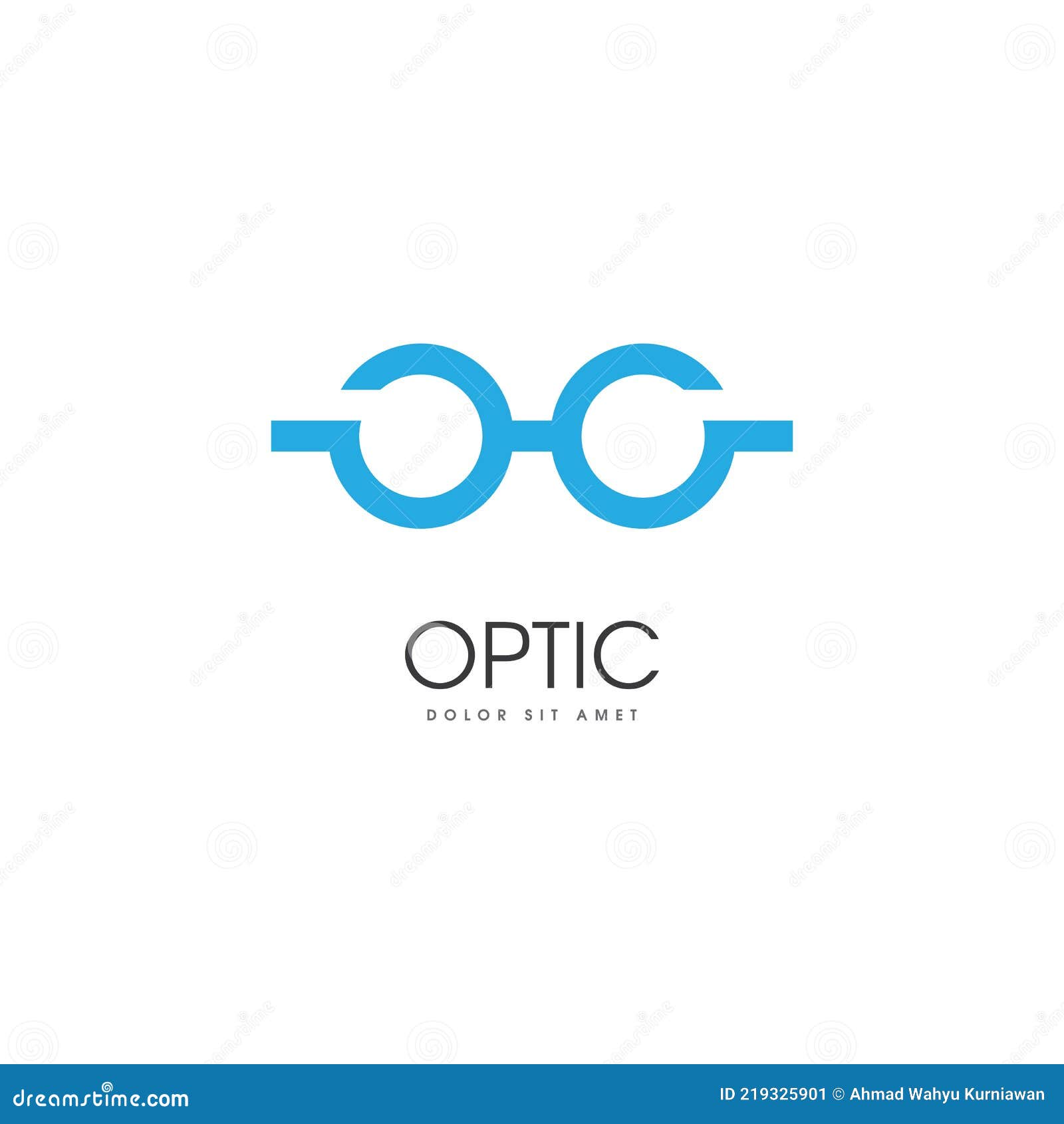 Optic logo vector stock vector. Illustration of design - 219325901