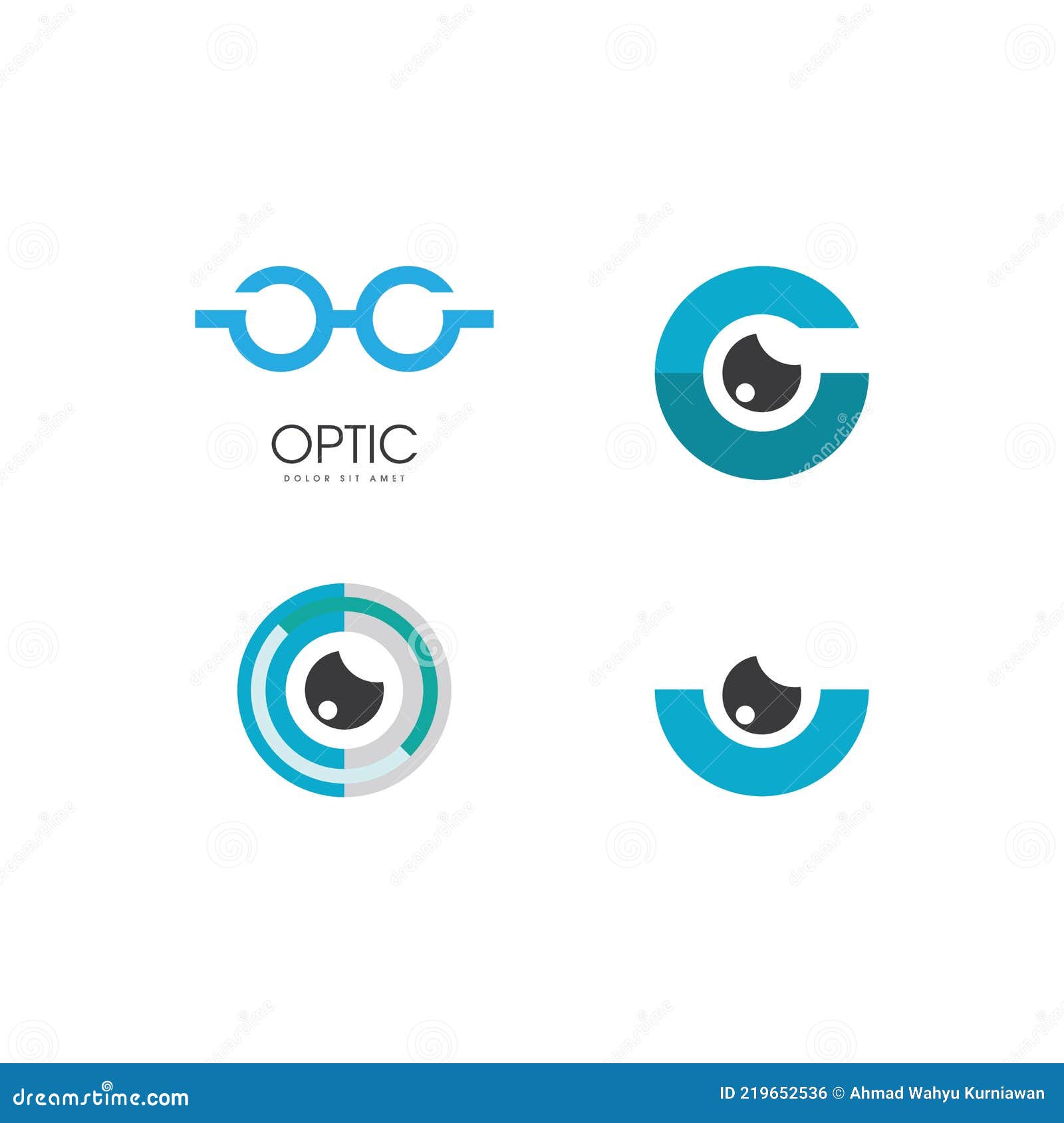 Optic logo vector stock vector. Illustration of graphic - 219652536