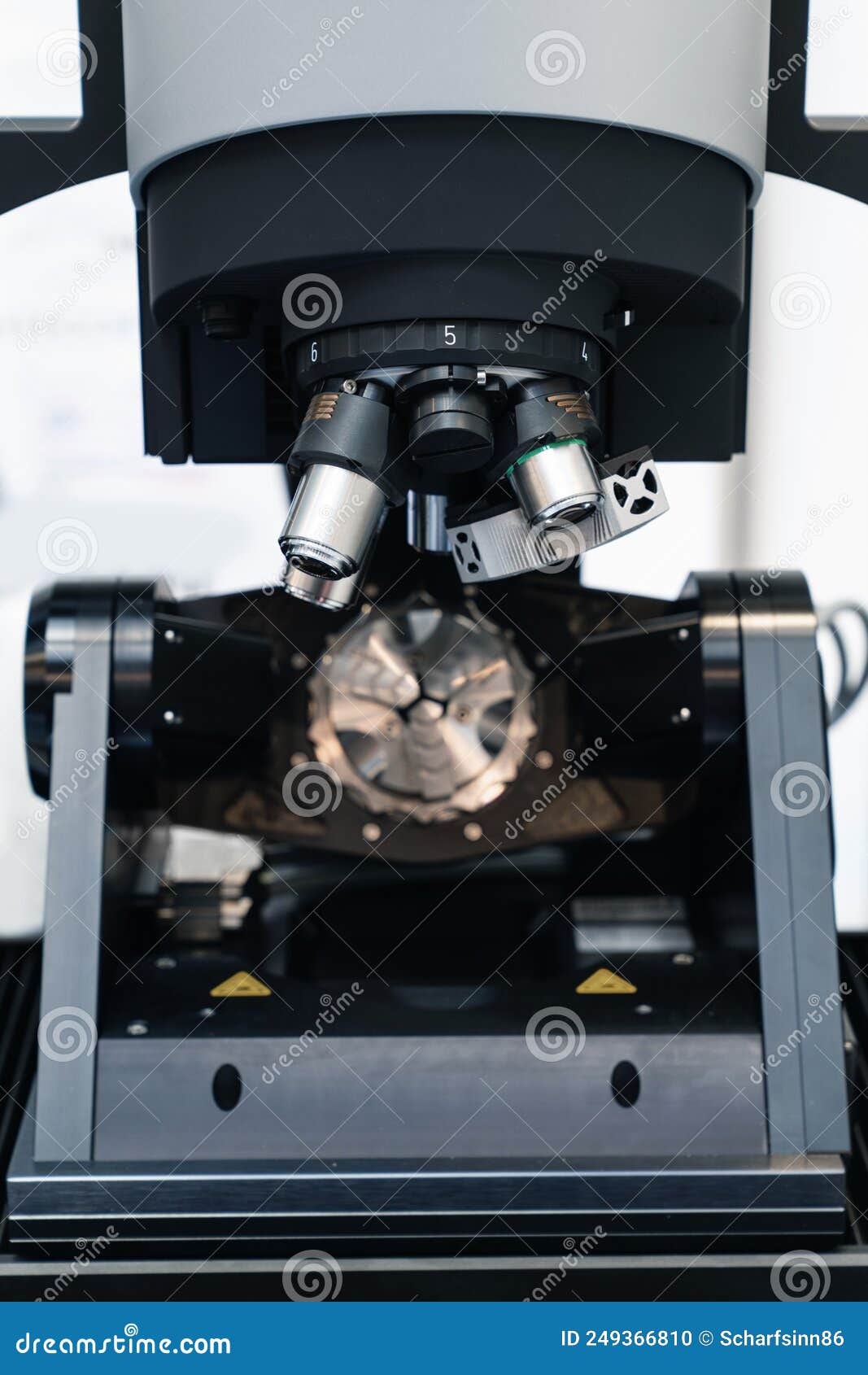 Optic Machine for Precise Measurement Stock Photo - Image of quality ...