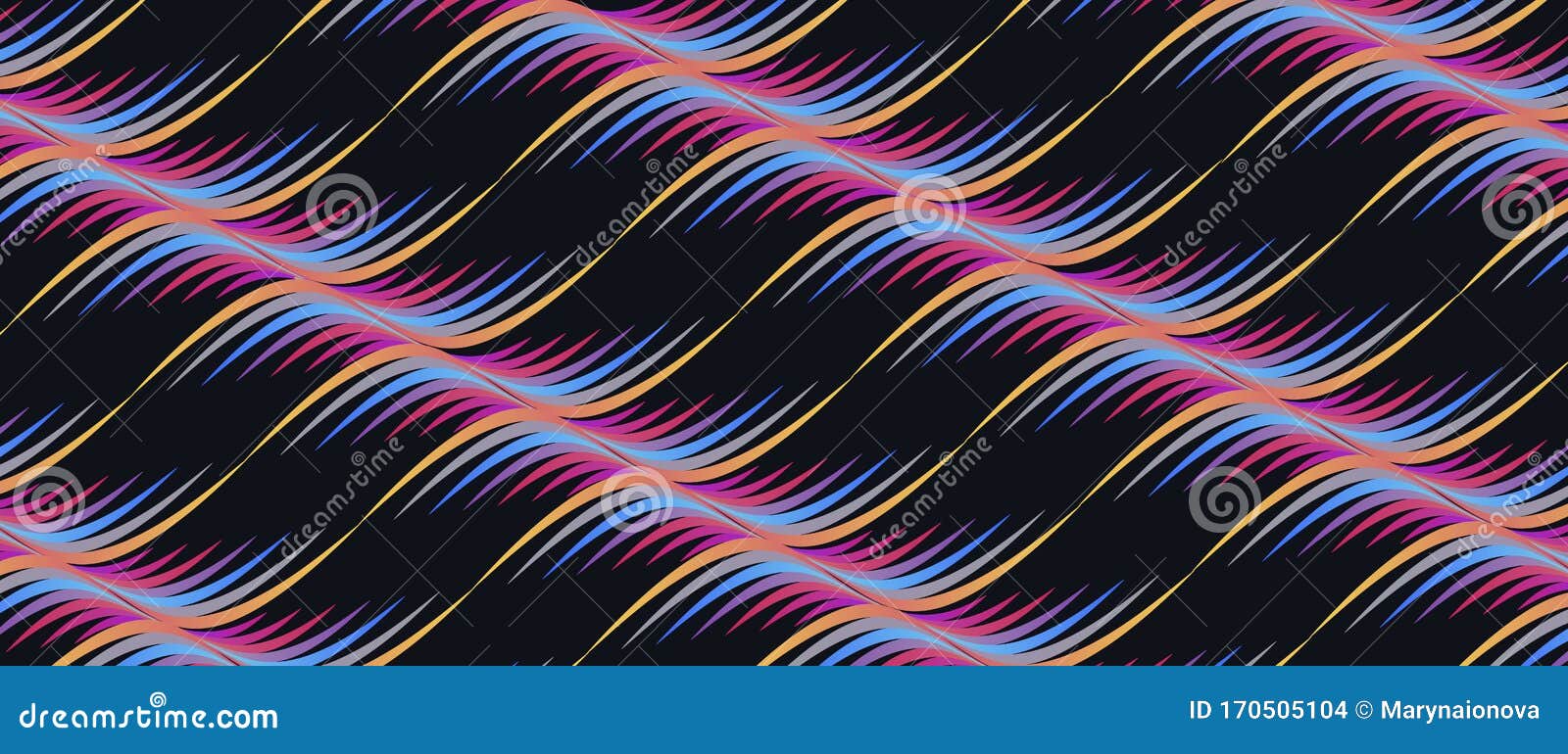 Optic Texture of Curved Lines Forming a Pattern of Waves Stock Vector ...