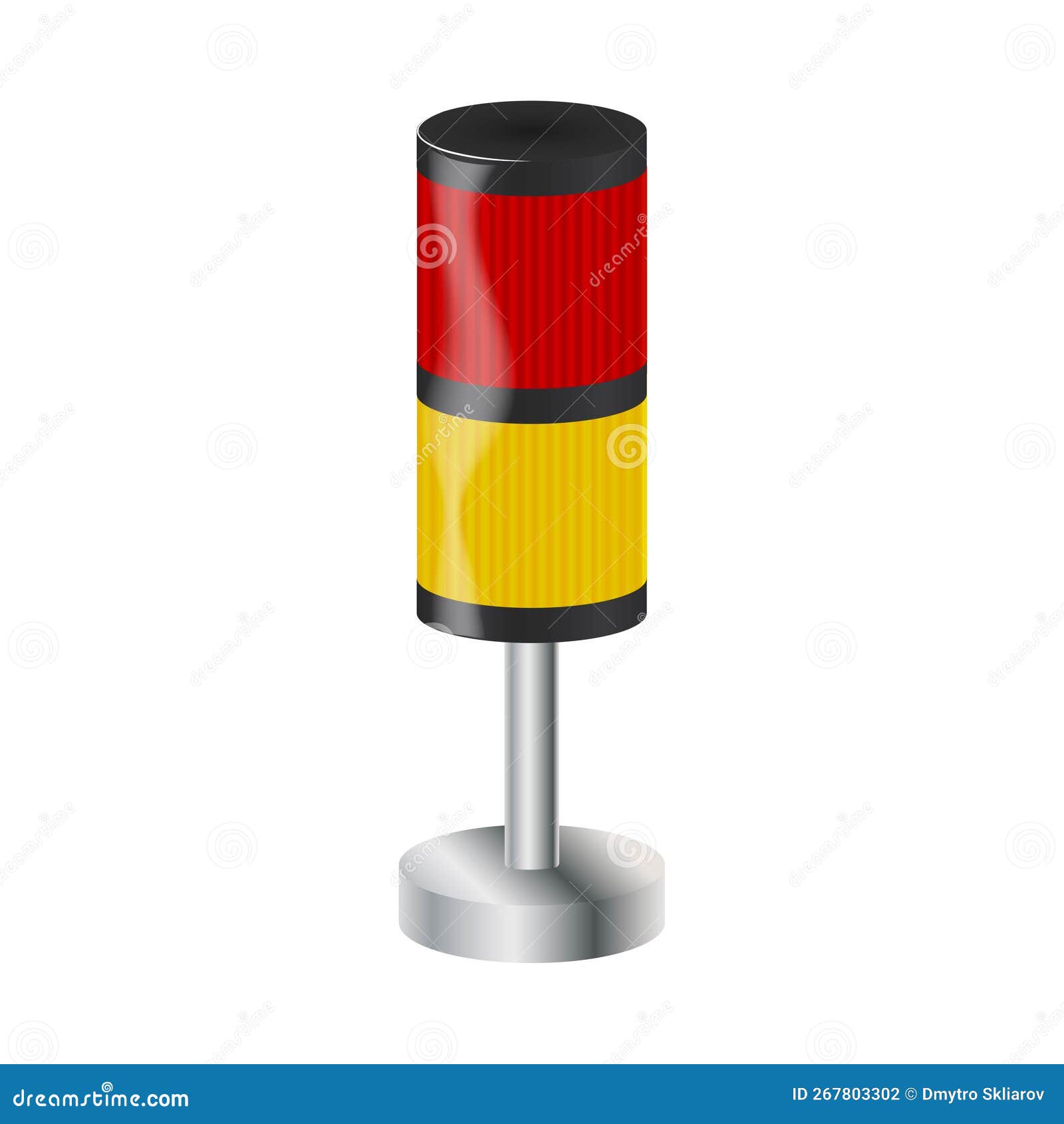 Optical-acoustic LED Signal Tower Systems. Vector Image Isolated On ...