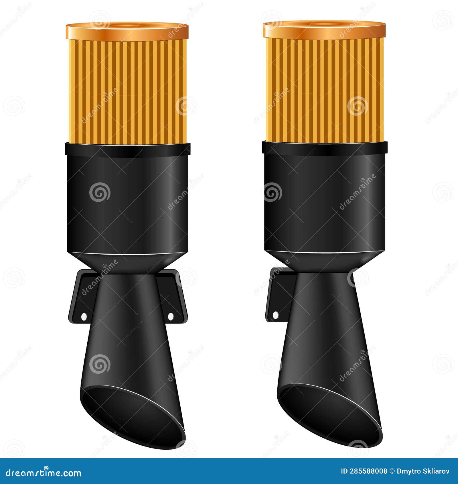 Optical-acoustic LED Signal Tower Systems. Vector Image Isolated On ...