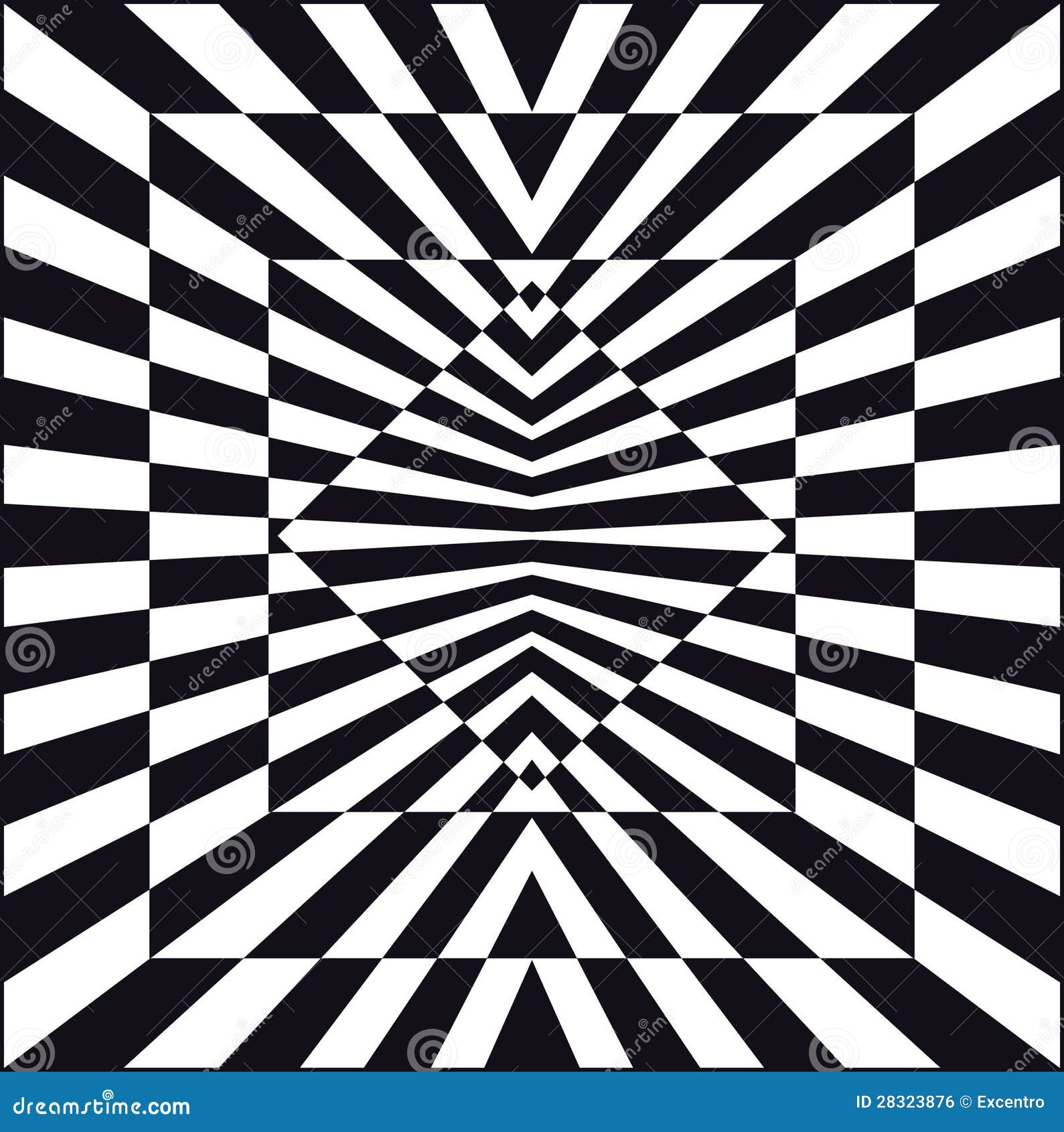 Optical Art stock vector. Illustration of loop, cube - 28323876