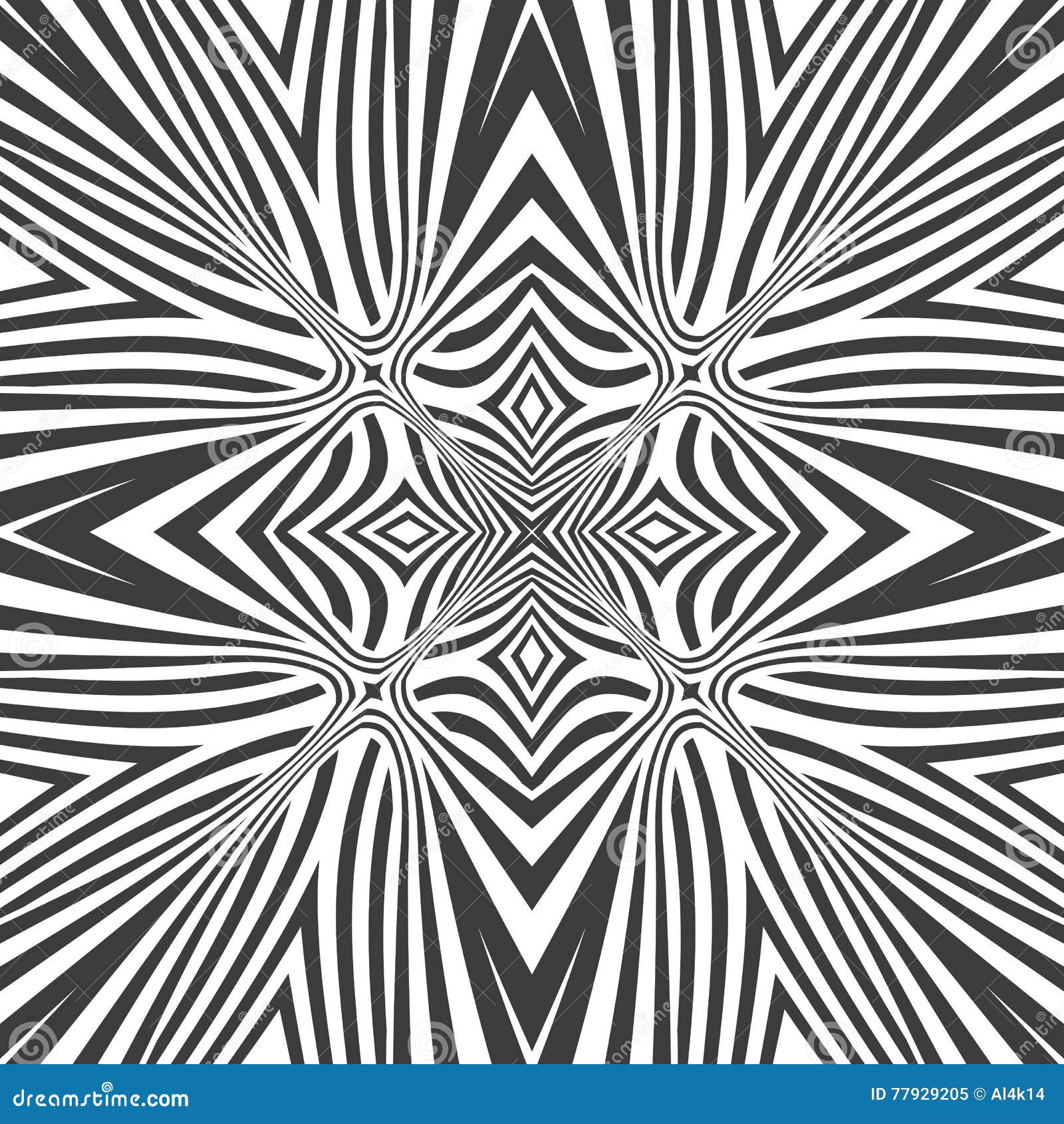 Optical Art Abstract Seamless Pattern Stock Vector - Illustration of ...