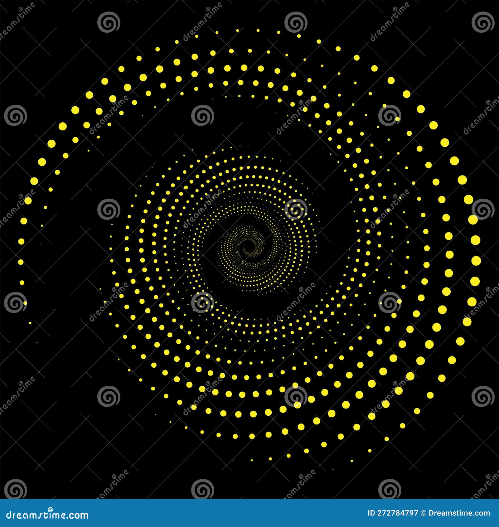 Optical Art. Design Spiral Dots Backdrop. Vector Illustration. Optical Illusion Shape. Stock ...