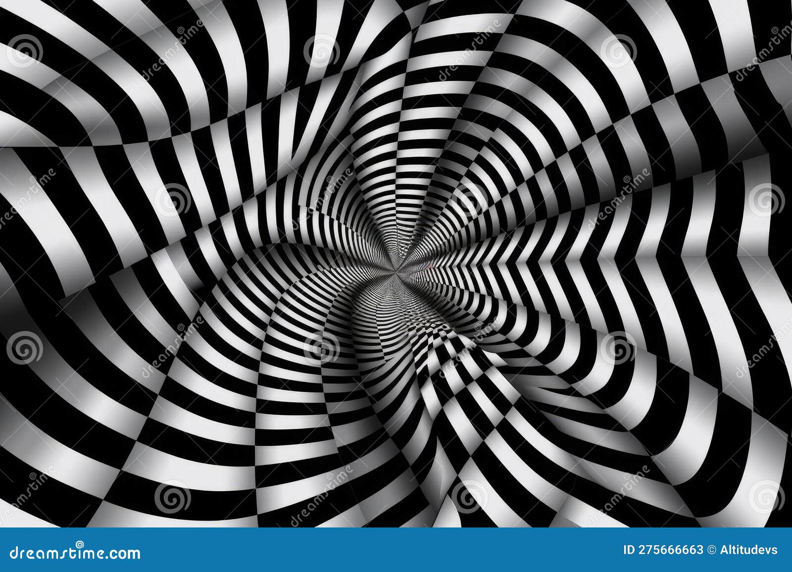 Optical Art and Illusions, with Optical Illusion Creating the Effect of ...