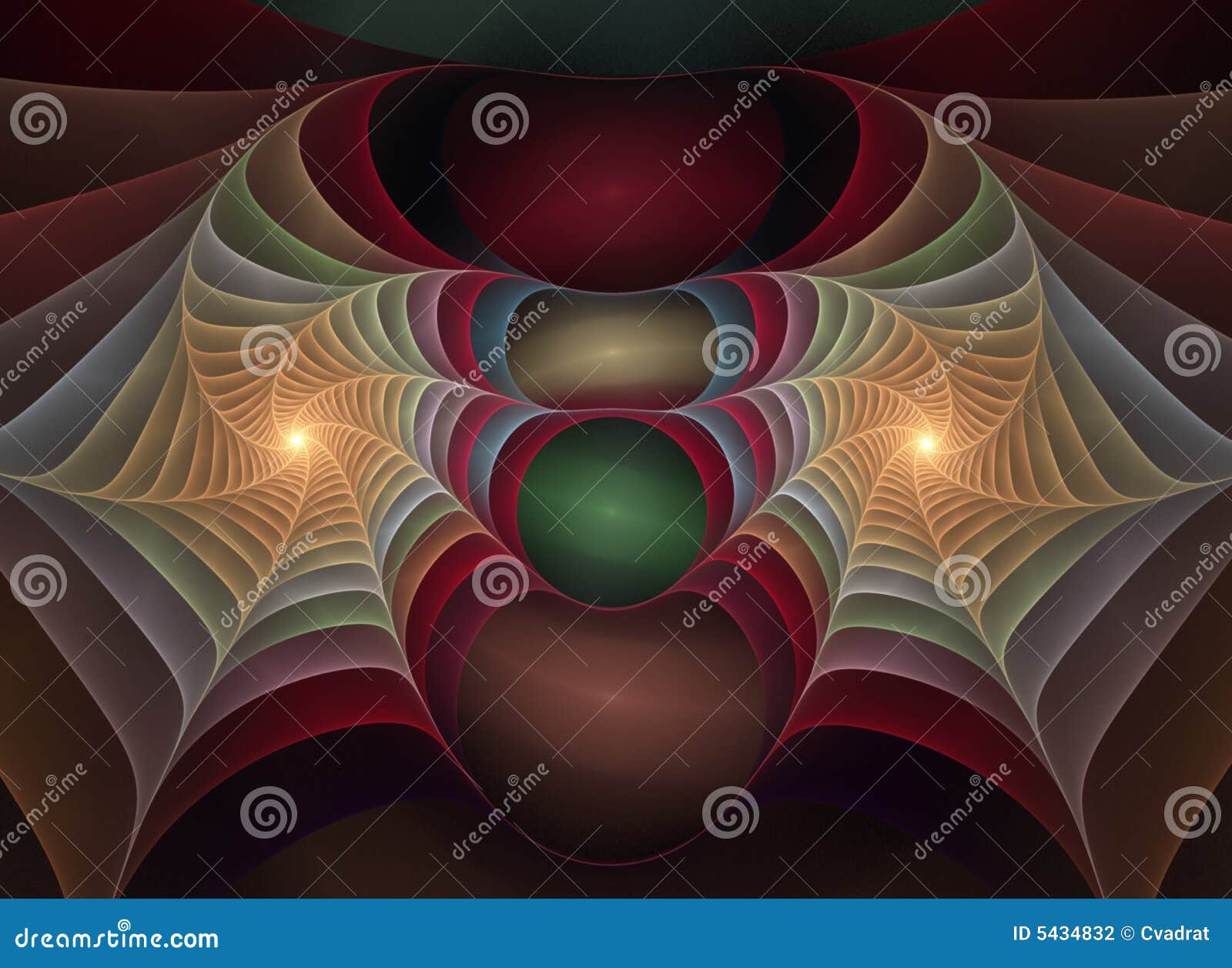 Optical Art Plastics Fractal 11 Stock Illustration - Illustration of ...