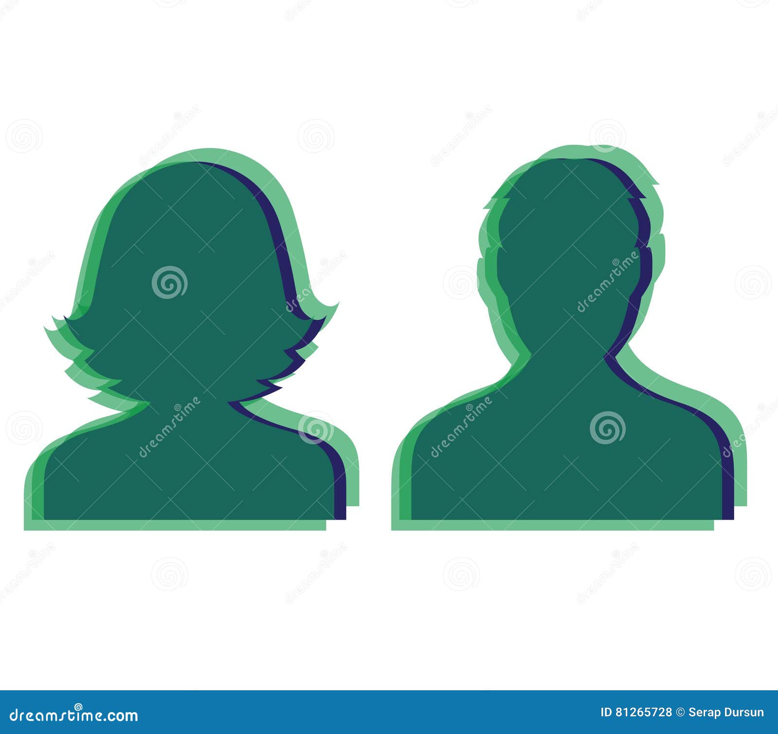Optical Avatar Icon Design for Man Stock Vector - Illustration of human ...