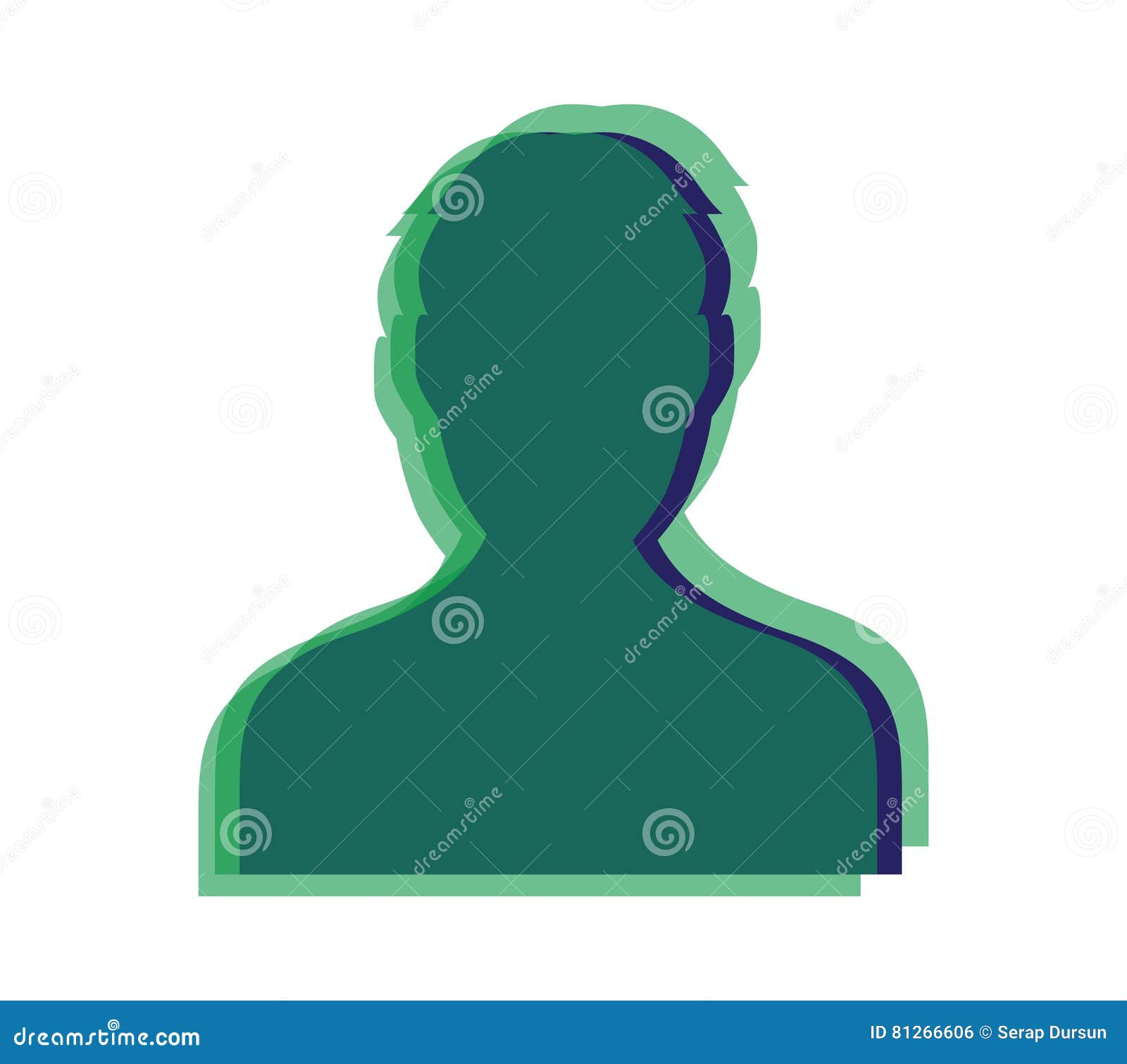 Optical Avatar Icon Design for Man Stock Illustration - Illustration of ...