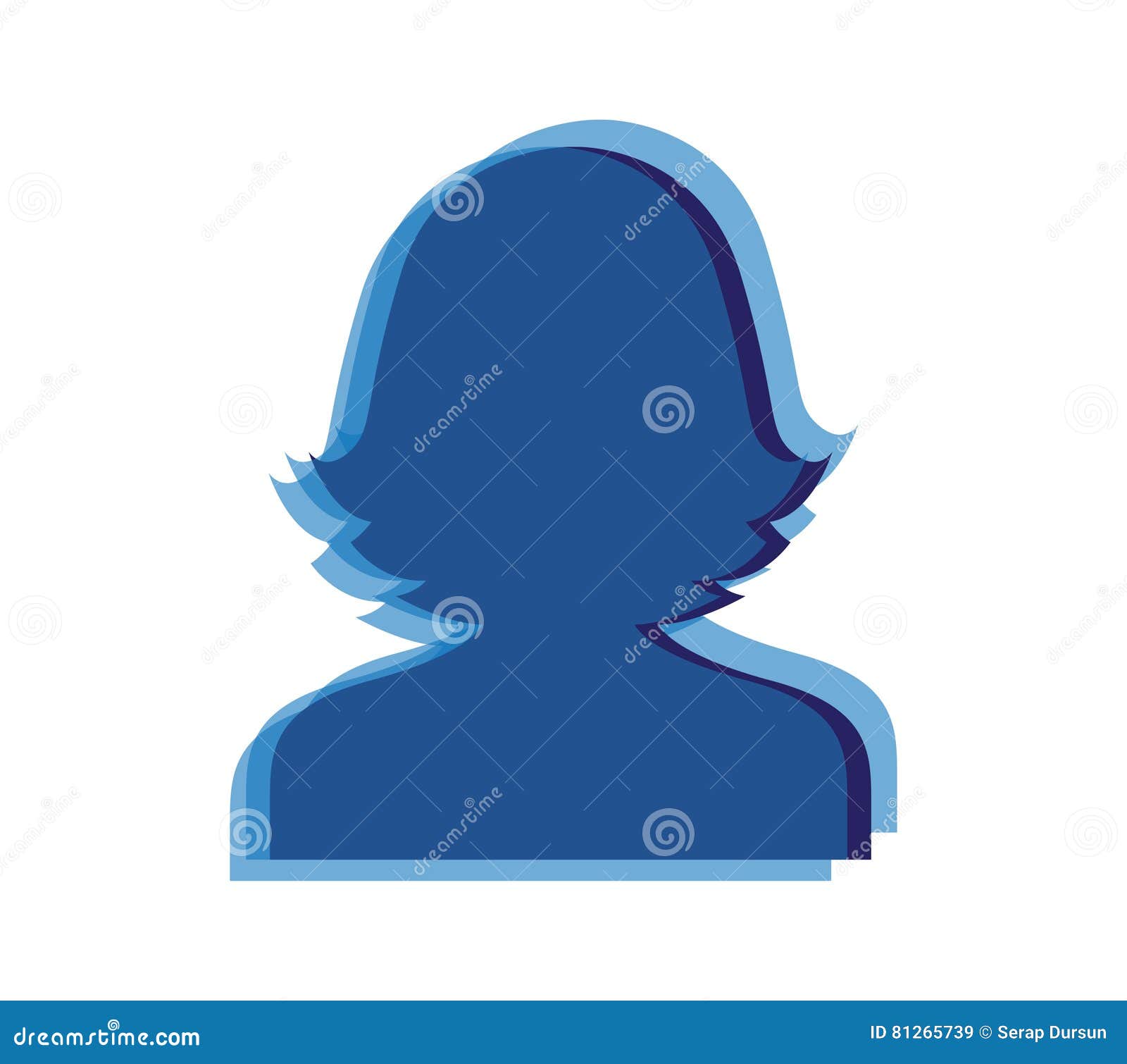 Optical Avatar Icon Design for Woman Stock Illustration - Illustration ...