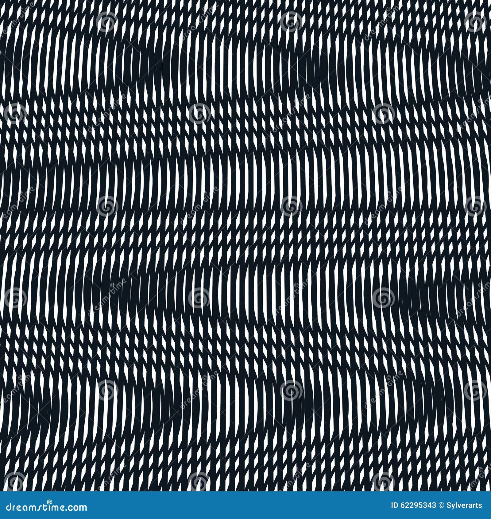 Optical Background With Monochrome Geometric Lines Moire Pattern Stock