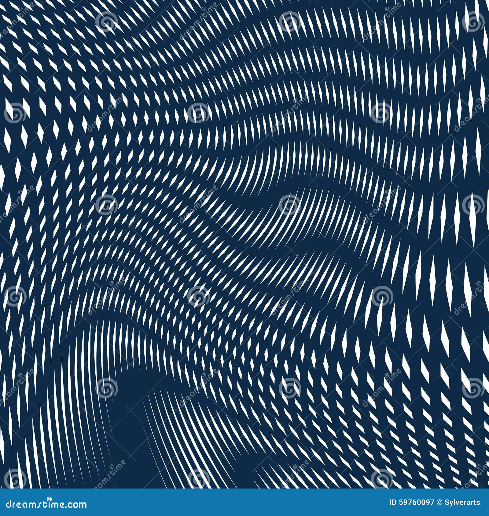 Optical Background With Monochrome Lines Moire Pattern Stock Vector