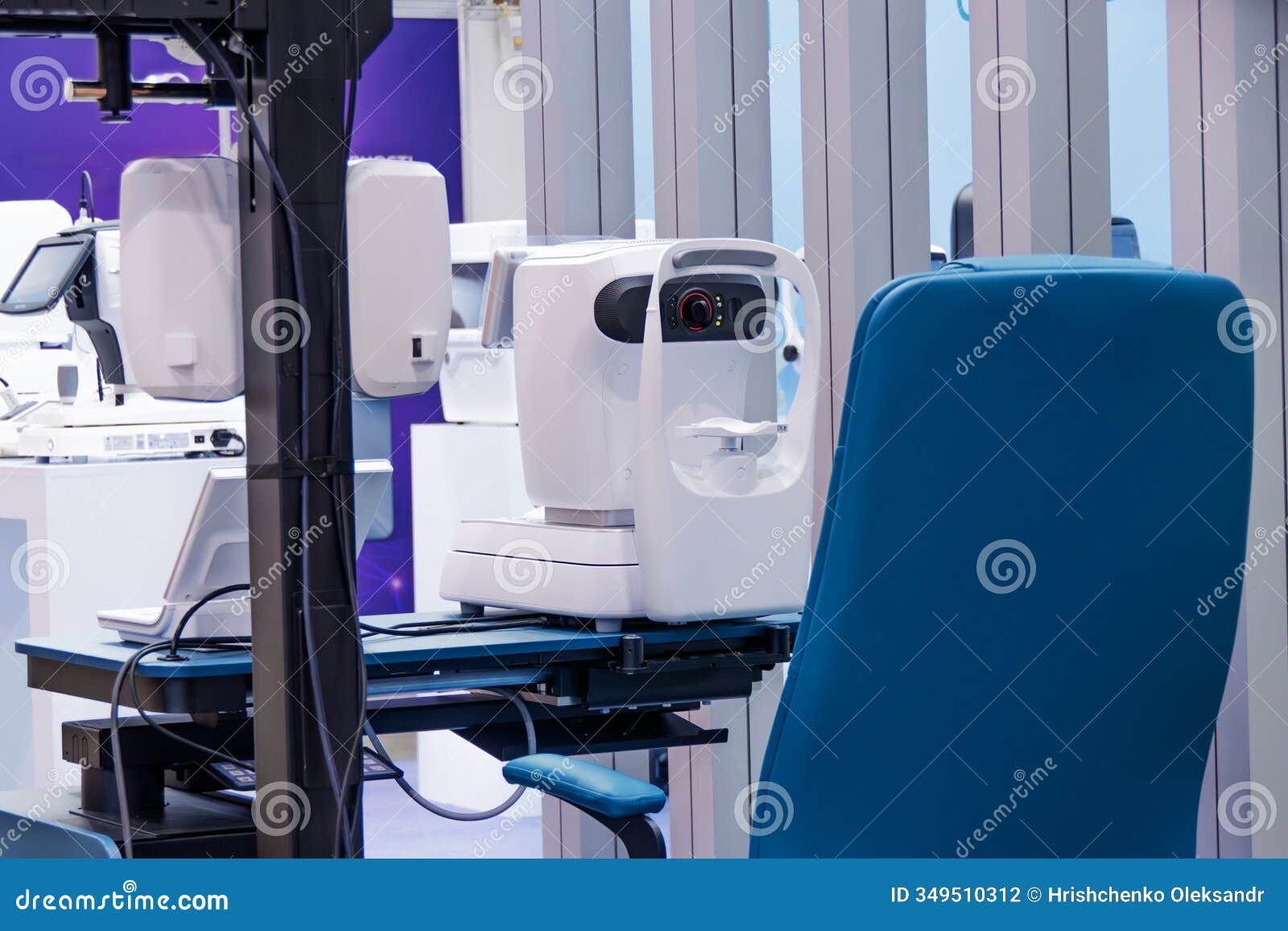 Optical Biometer for Ophthalmology with a Workplace Stock Photo - Image ...