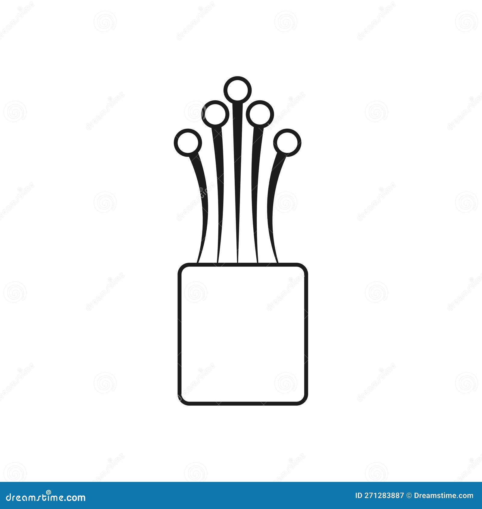 Optical Cable Icon. Computer Technology Concept. Digital Data. Internet ...