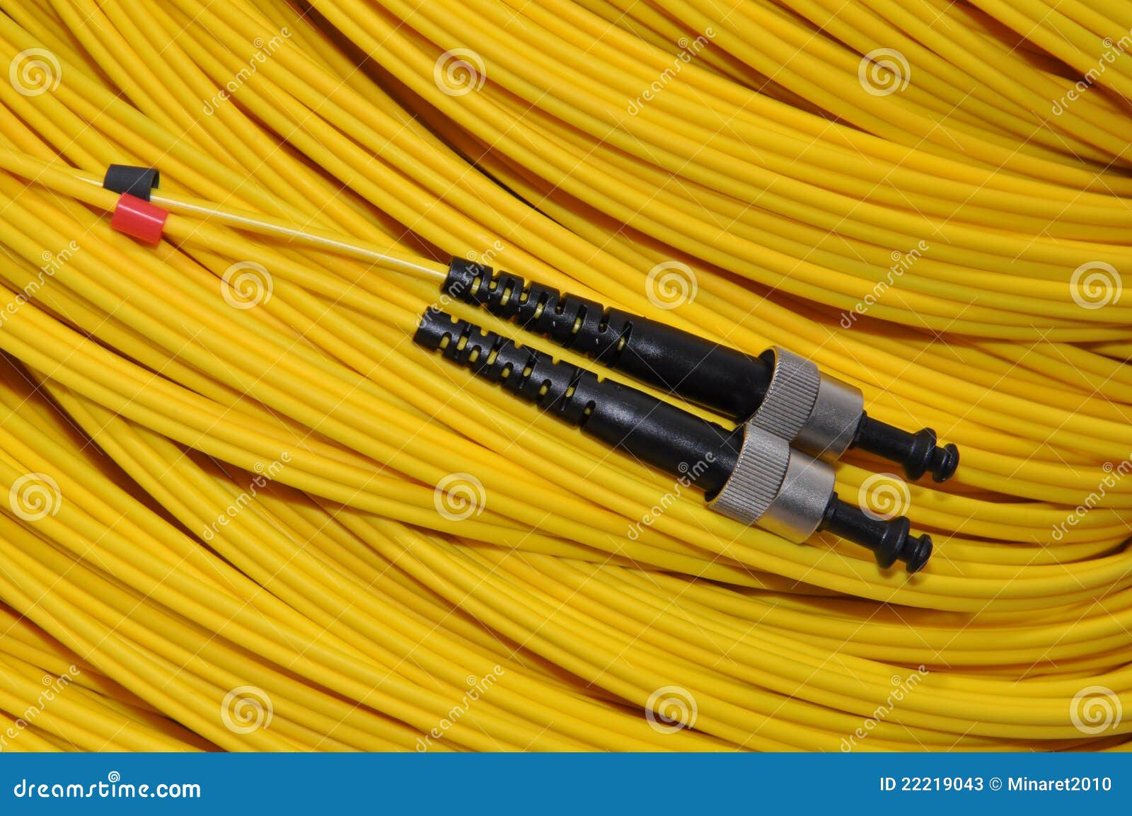 Optical Cable for the Telecommunication Stock Image - Image of business ...