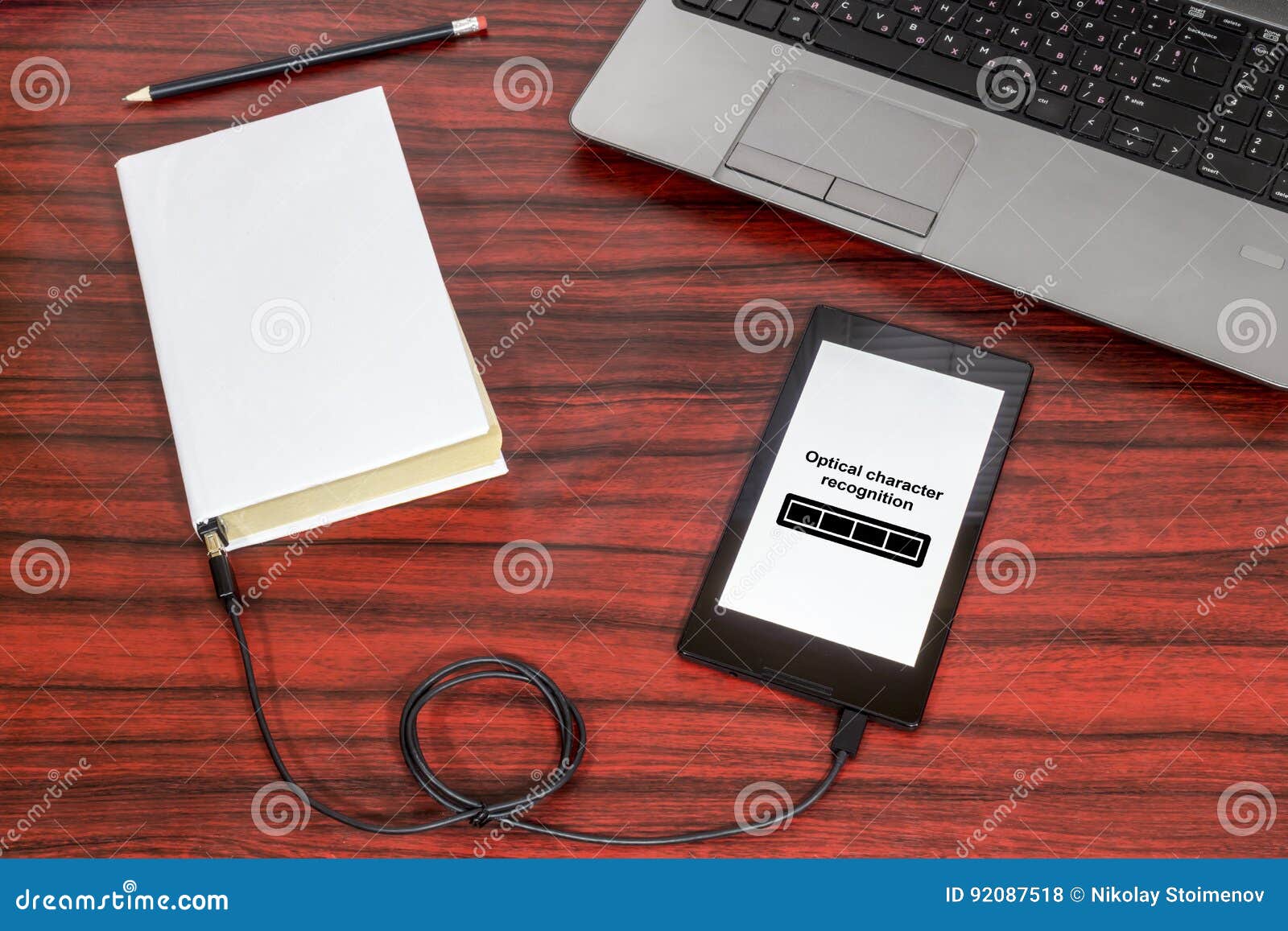 Optical Character Recognition Concept Stock Photo - Image of book ...