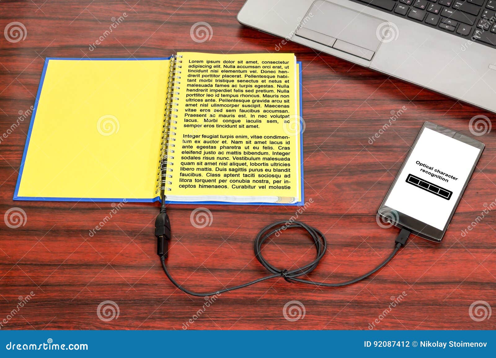 Optical Character Recognition Concept Stock Photo - Image of link ...