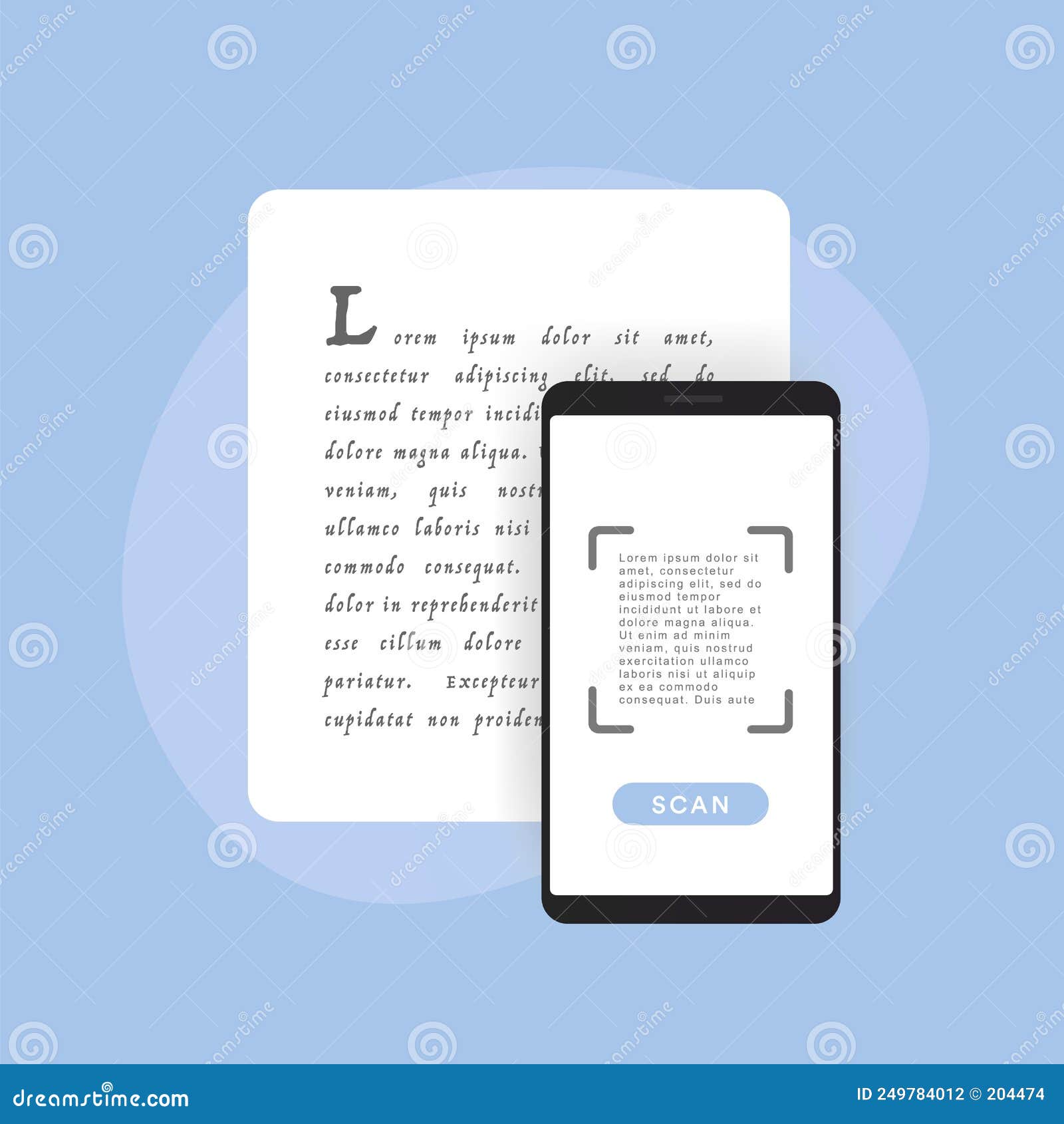 Optical Character Recognition or Reader Concept. OCR is Process of ...