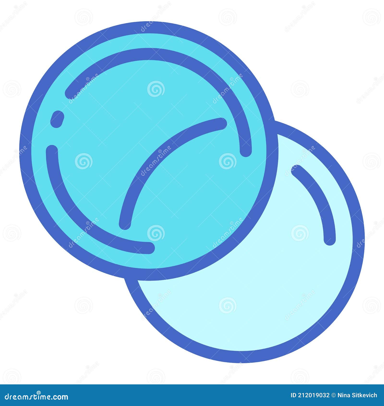 Optical Contact Lens Icon, Outline Style Stock Vector - Illustration of ...