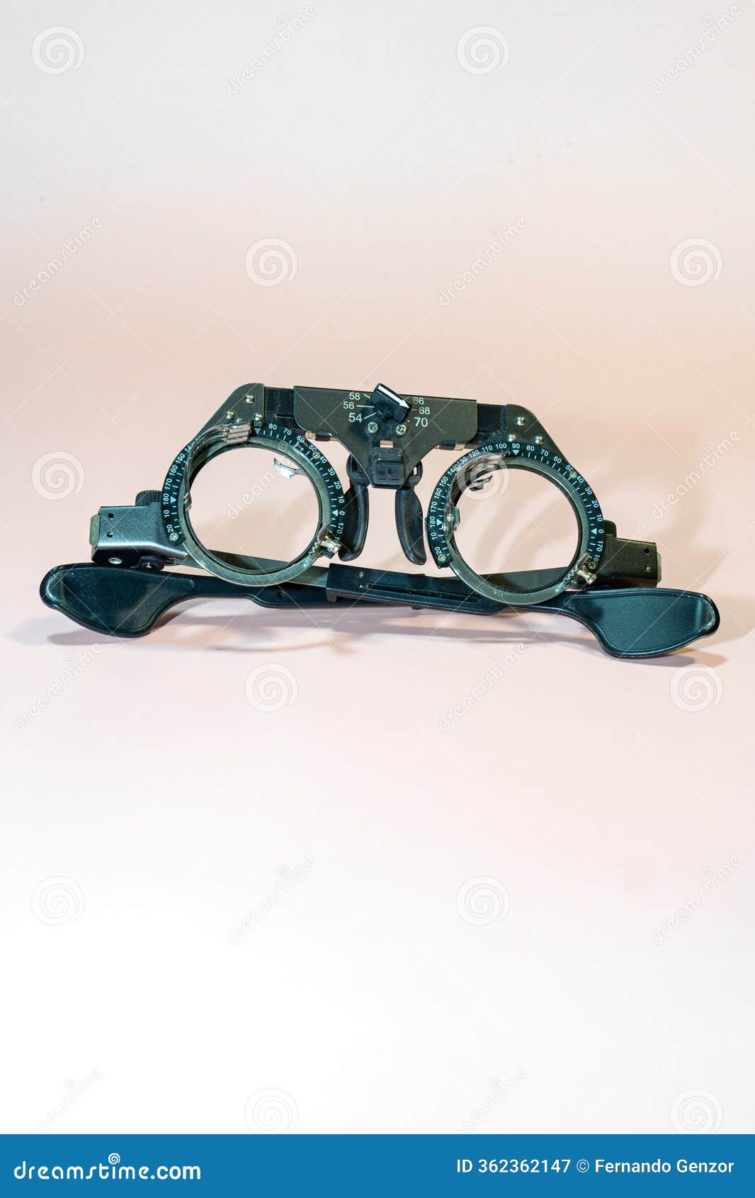 Optical Device for Examining Vision a Pink Surface Stock Image - Image ...