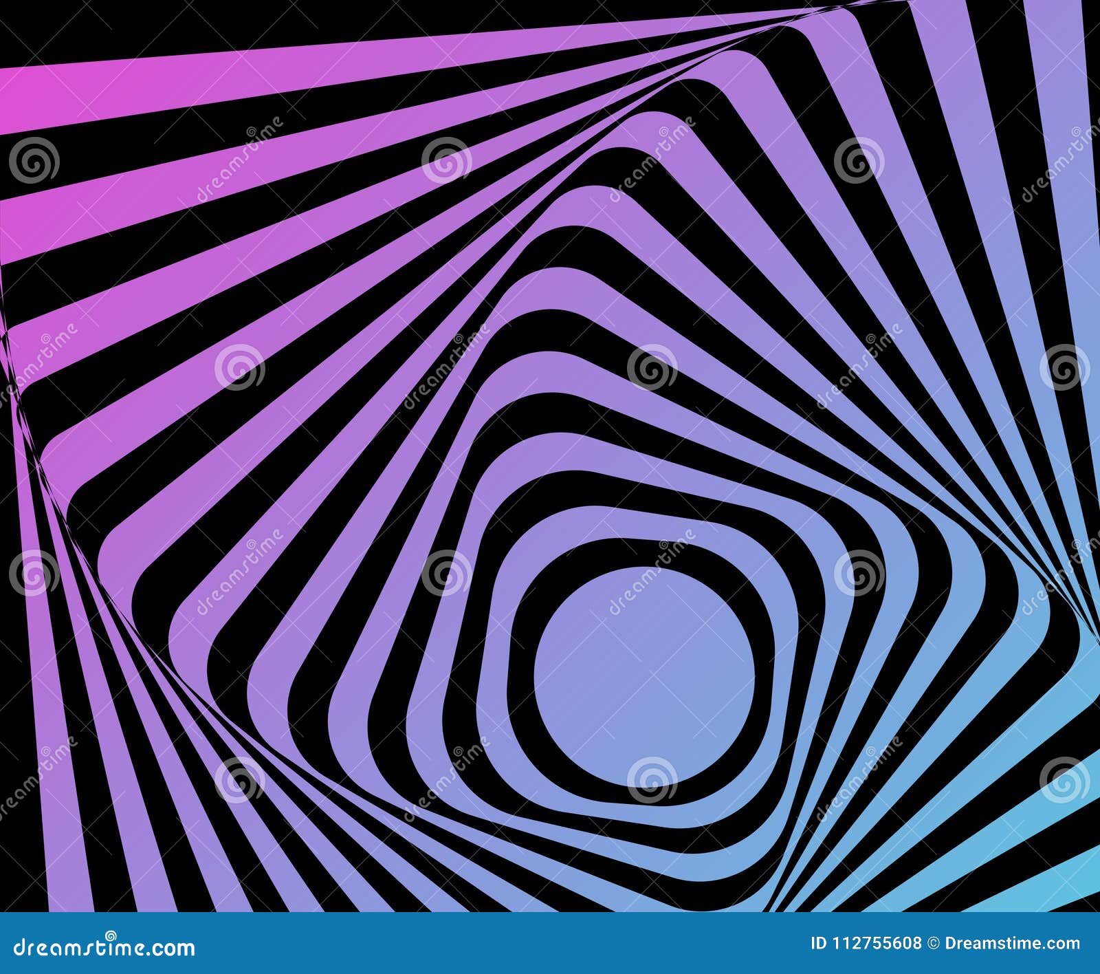 Optical distorted illusion stock vector. Illustration of hypnotic ...