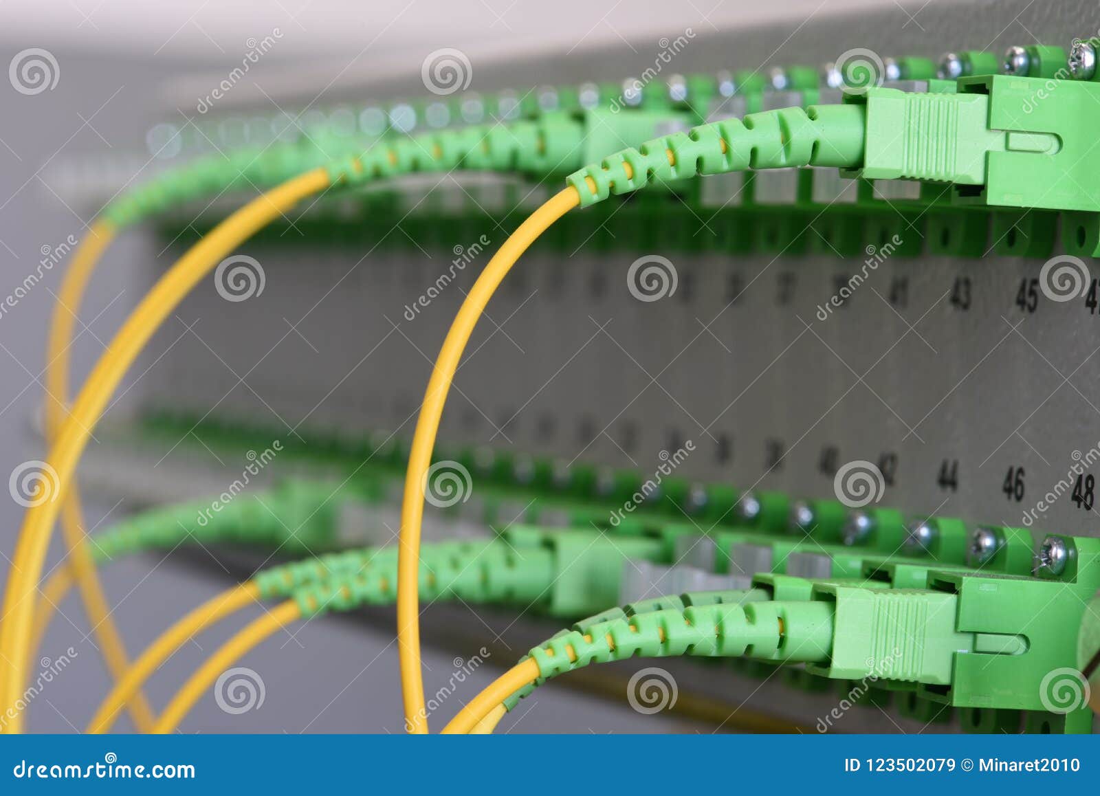 Optical Distribution Frame With Optic Cables Royalty-Free Stock ...