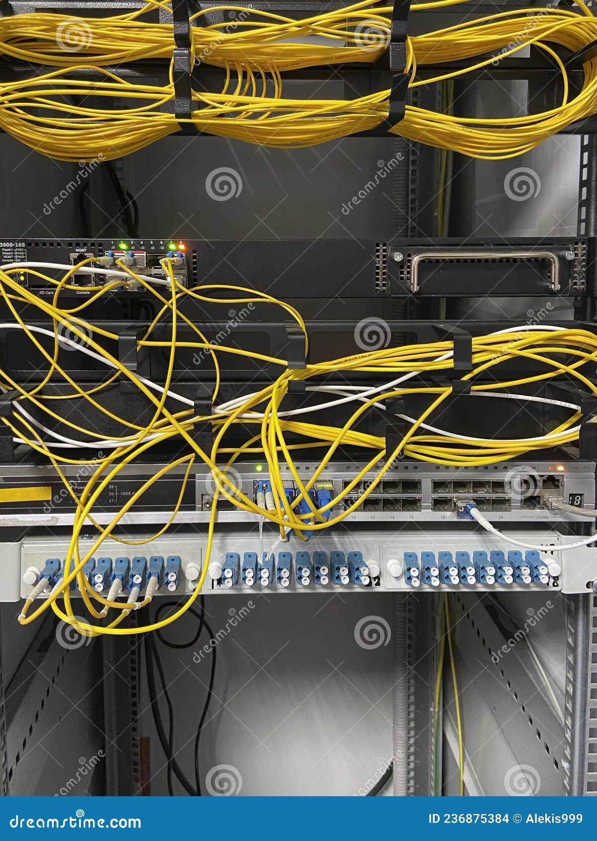 Optical Distribution Panel with Optical Patch Cables in Gigabit Passive ...