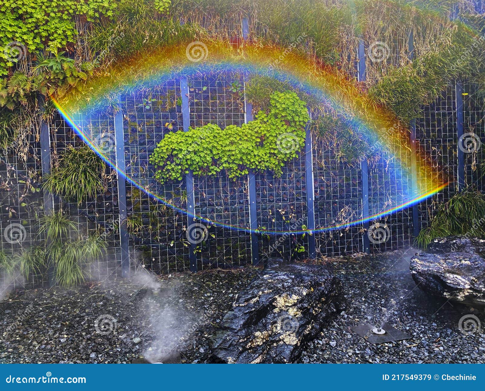 Optical Effect that Creates a Rainbow in the Shape of an Eye Stock ...