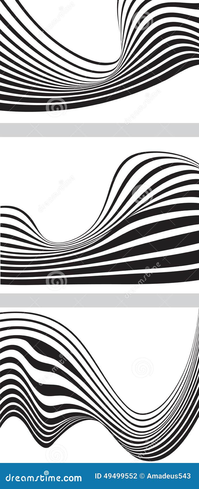 Optical Effect Mobius Wave Stripe Stock Illustration - Illustration of ...