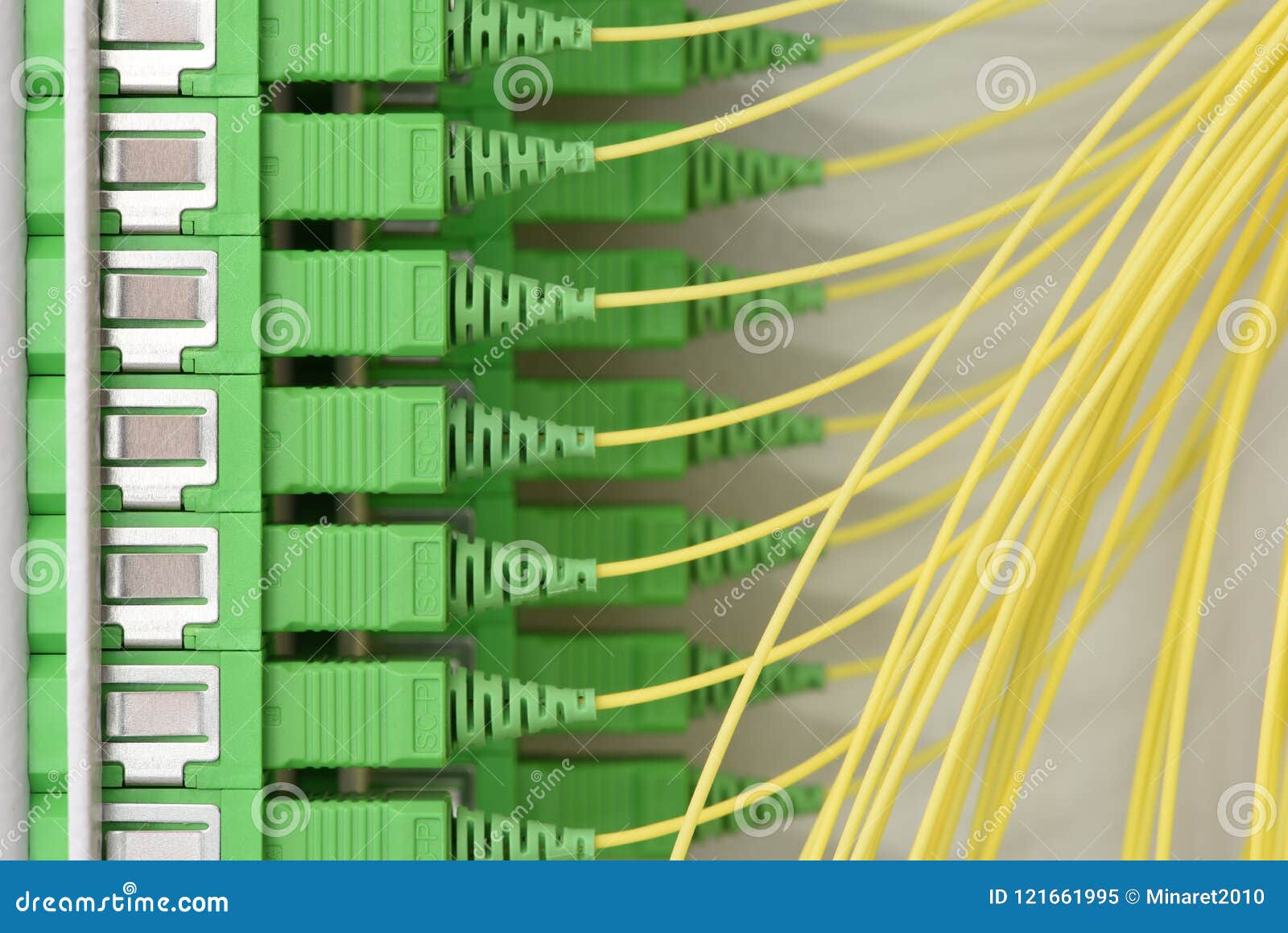 Optical Fiber Communication Distribution Frame Panel Stock Image ...