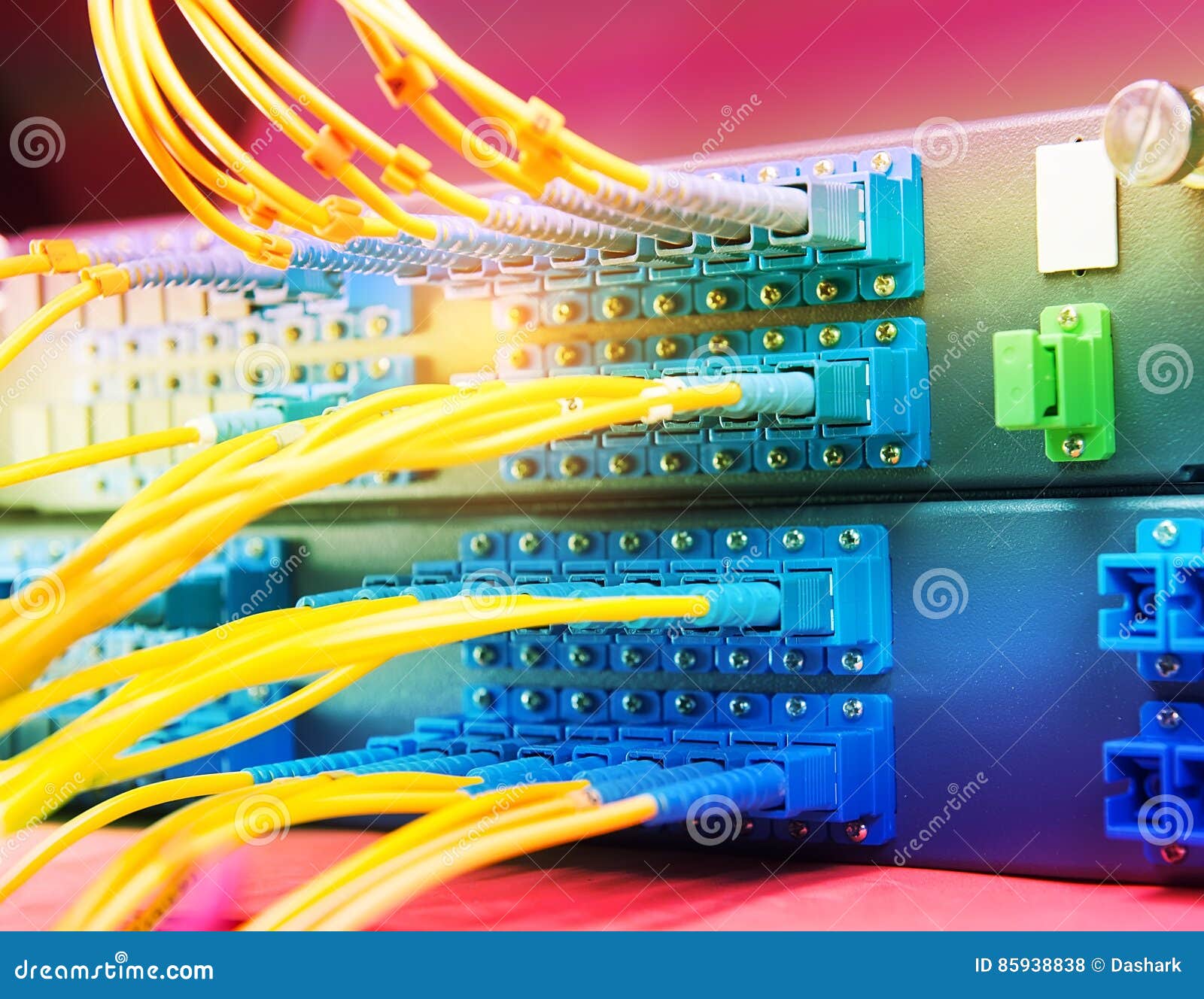 Optical Fiber Communication Stock Photo - Image of business ...