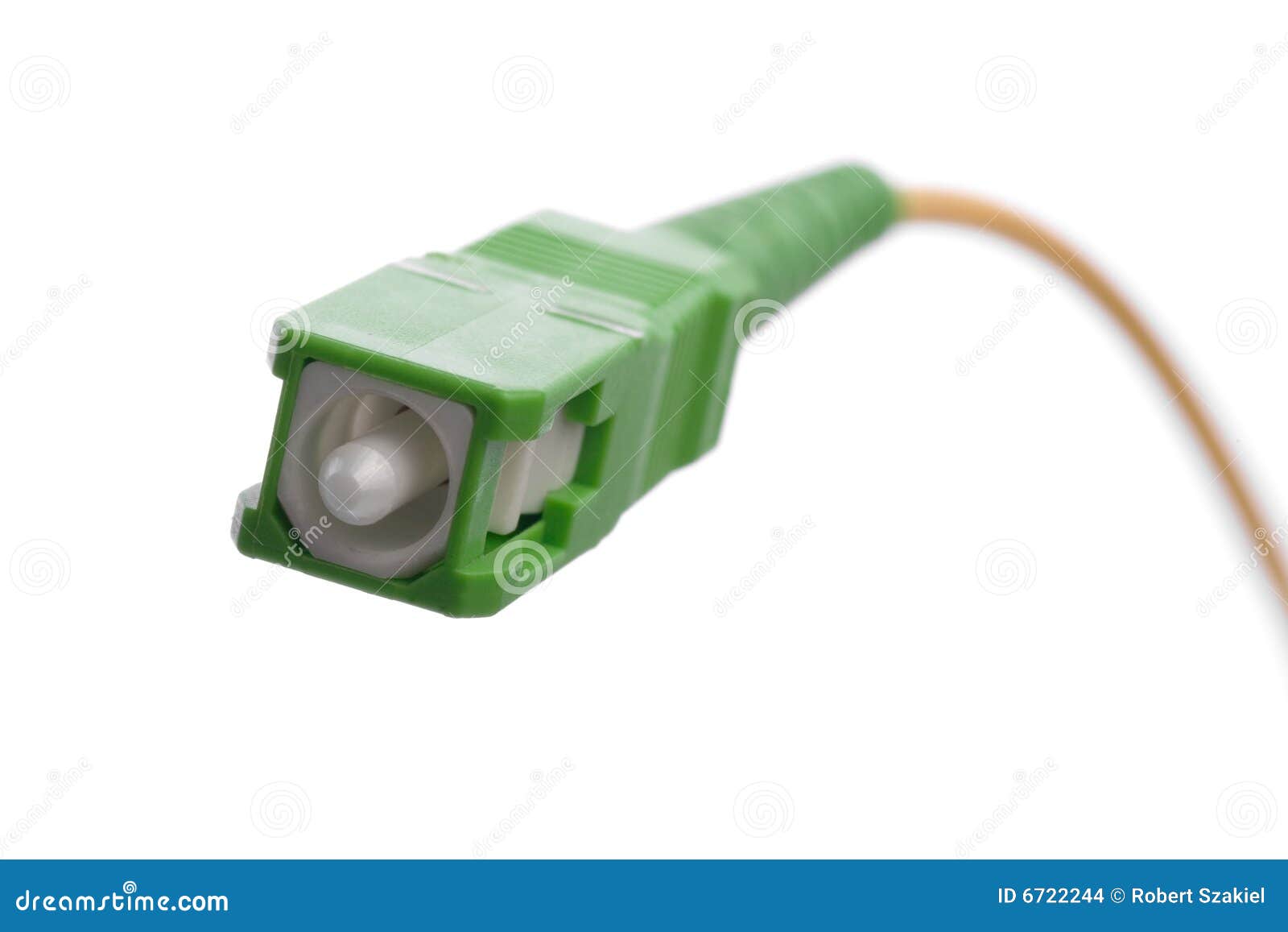 Optical fiber connector stock photo. Image of channel - 6722244