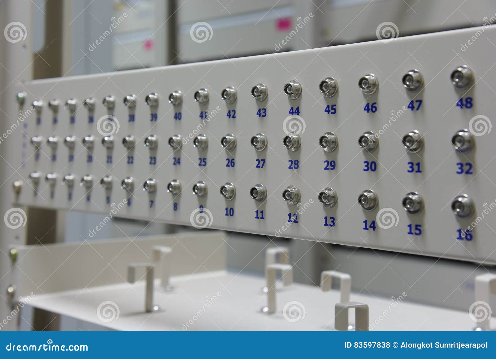 Optical Fiber Connector for Telecommunication. Stock Photo - Image of ...