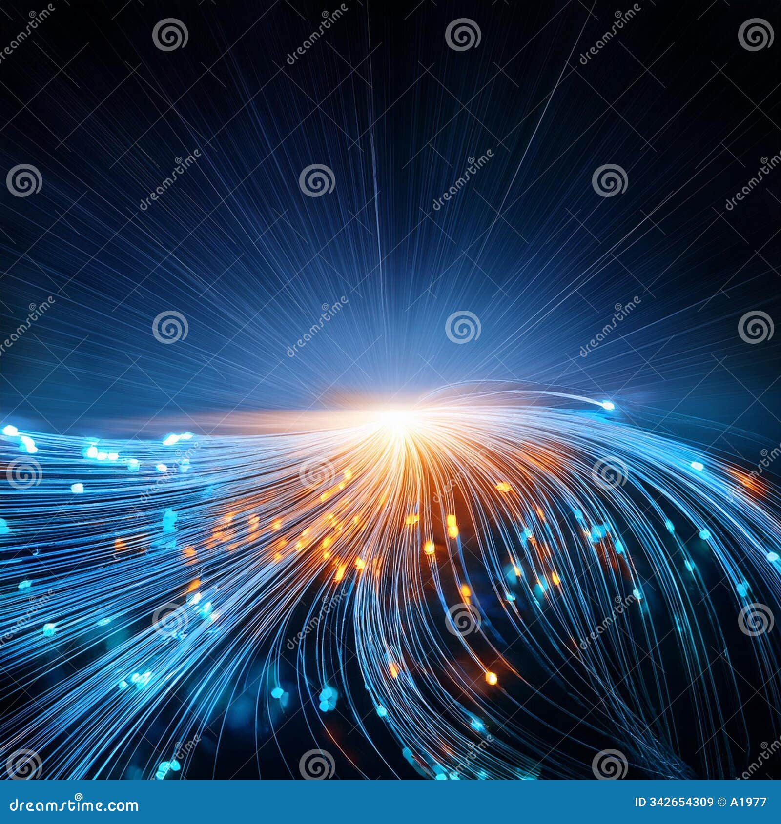 Optical Fiber for Fast Internet Connection, AI Generated Stock ...