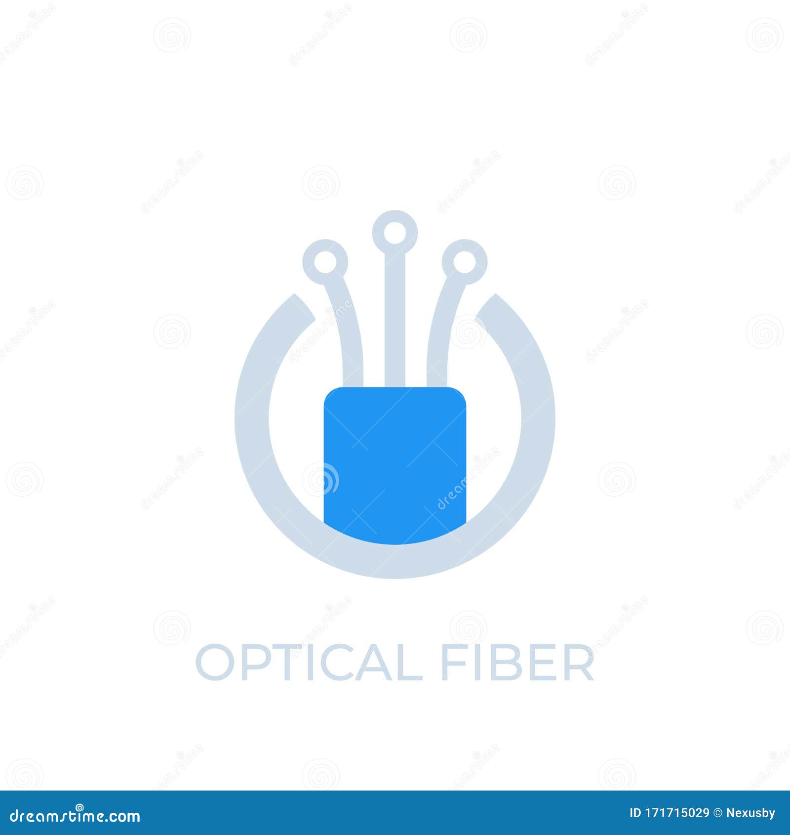 Optical Fiber Icon, Logo, Vector Stock Vector - Illustration of optical ...