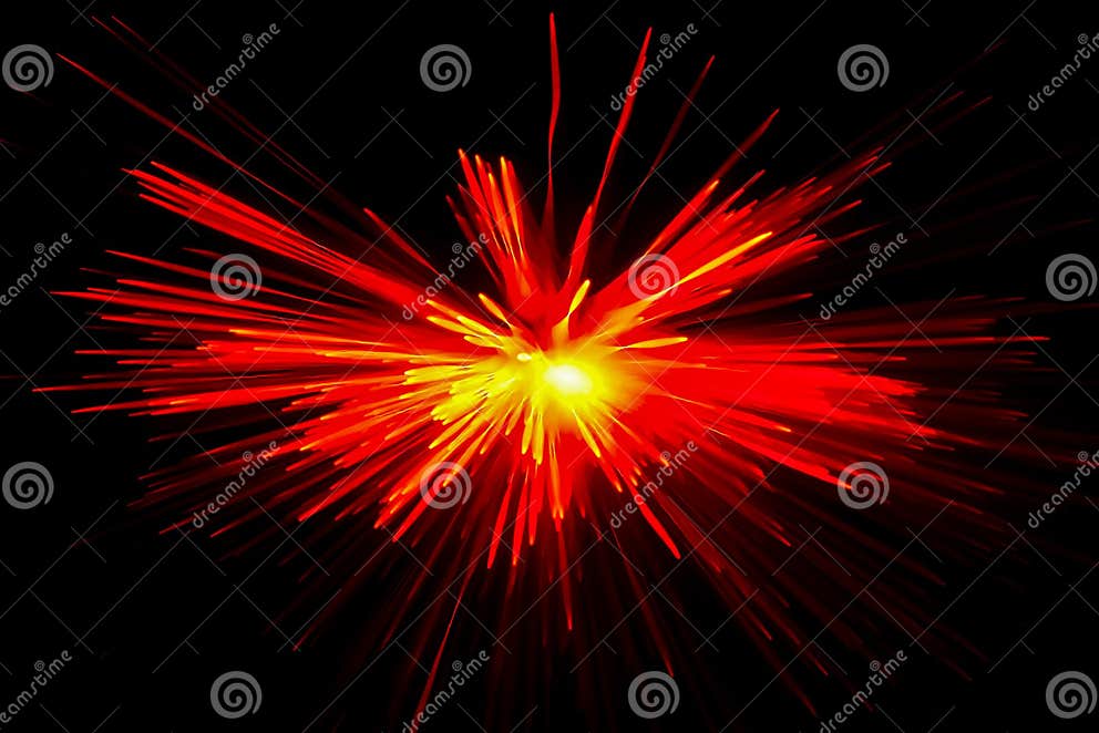 Optical Fiber Light Explosion Effect Stock Image - Image of modern ...