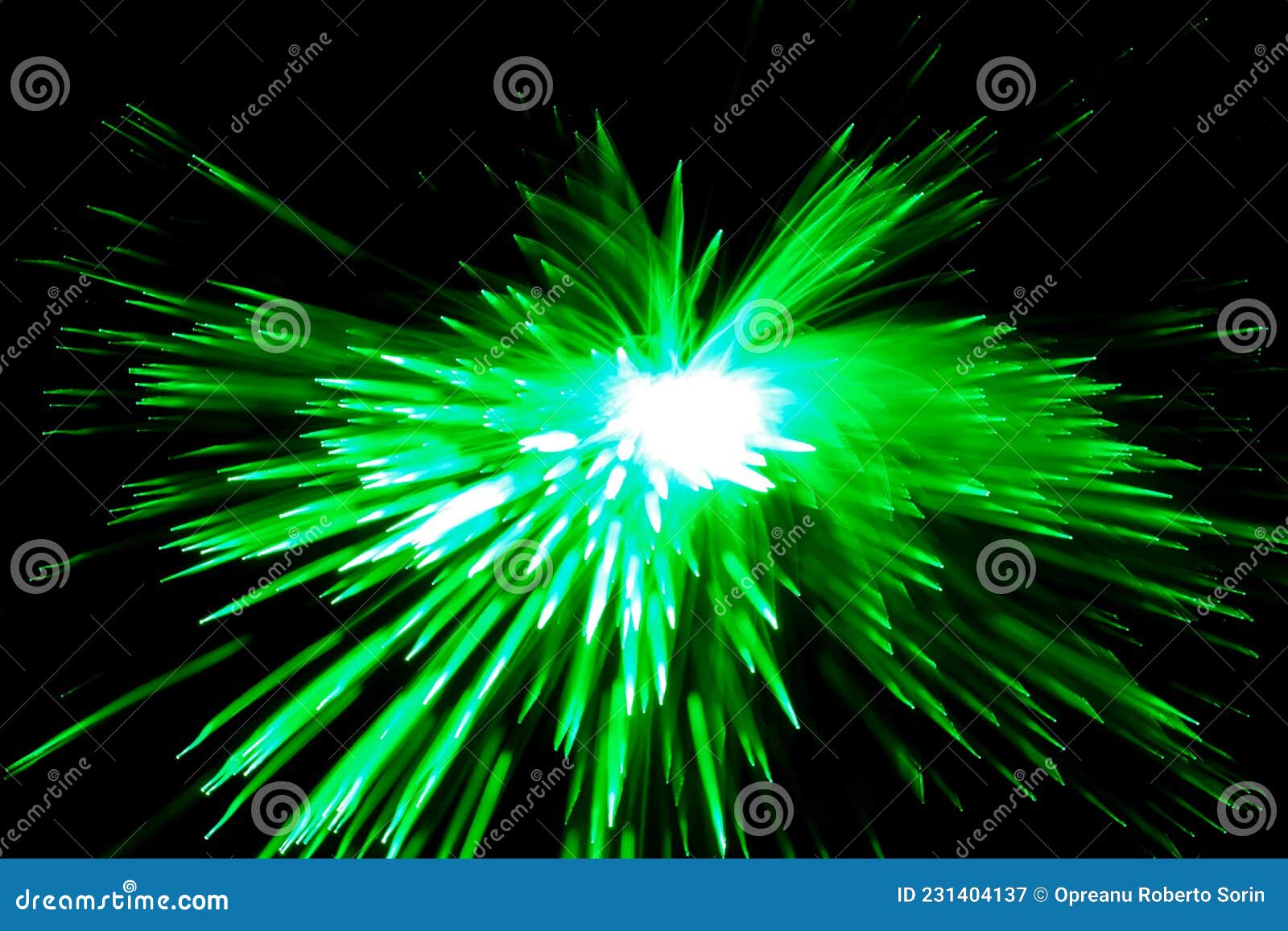 Optical Fiber Light Explosion Effect Stock Image - Image of light ...