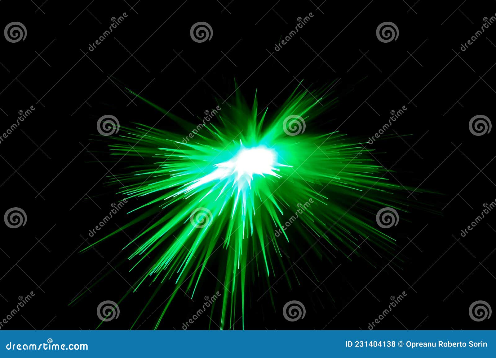 Optical Fiber Light Explosion Effect Stock Photo - Image of high ...