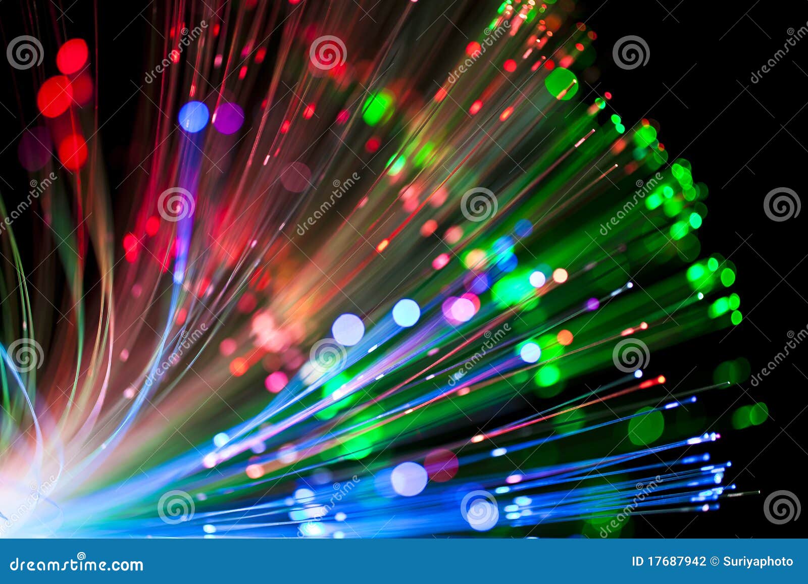Optical fiber lighting stock photo. Image of motion, fantasy - 17687942