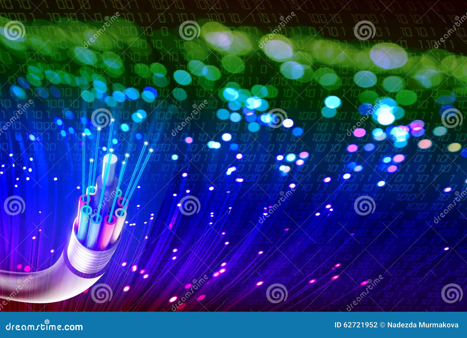 Fiber Optical Connector Interface. Multiple Exposure. Information ...