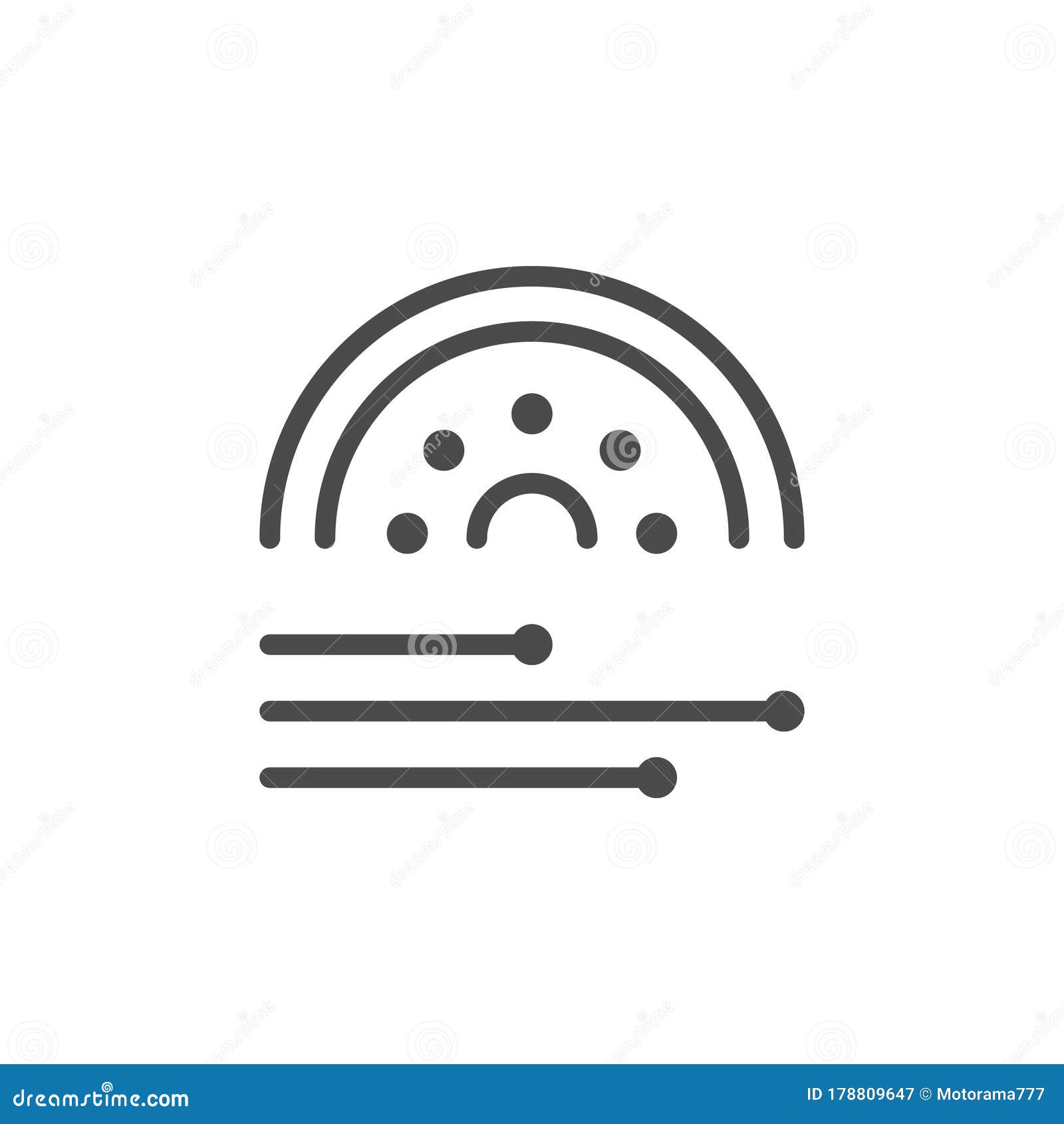 Optical Port Line Outline Icon Cartoon Vector | CartoonDealer.com ...