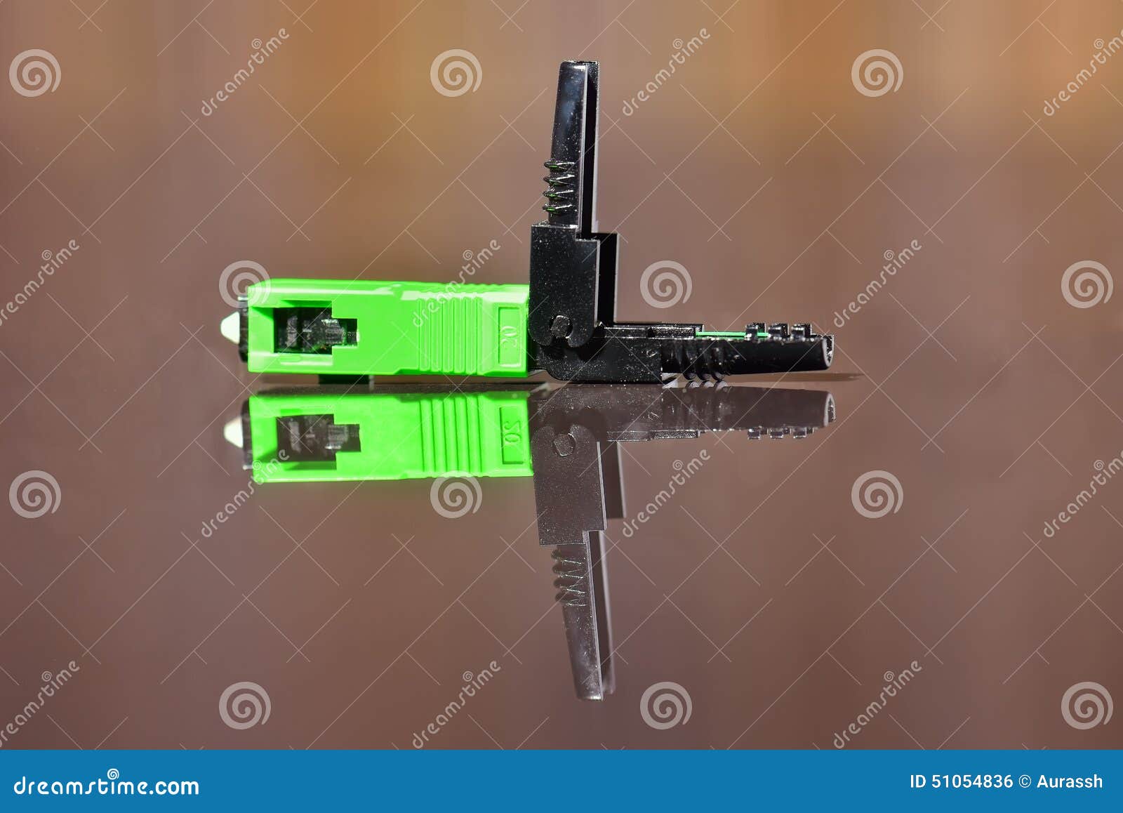 Optical Fiber Single Mode LC Connector Stock Photo - Image of data ...