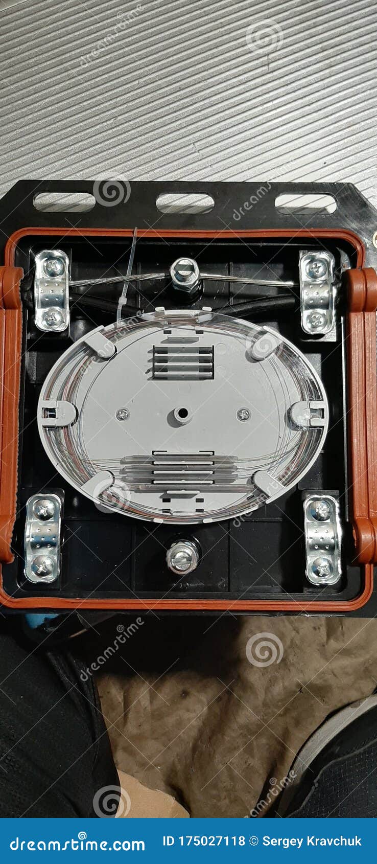 Optical Fiber Soldering, Coupling Assembly Stock Photo - Image of ...