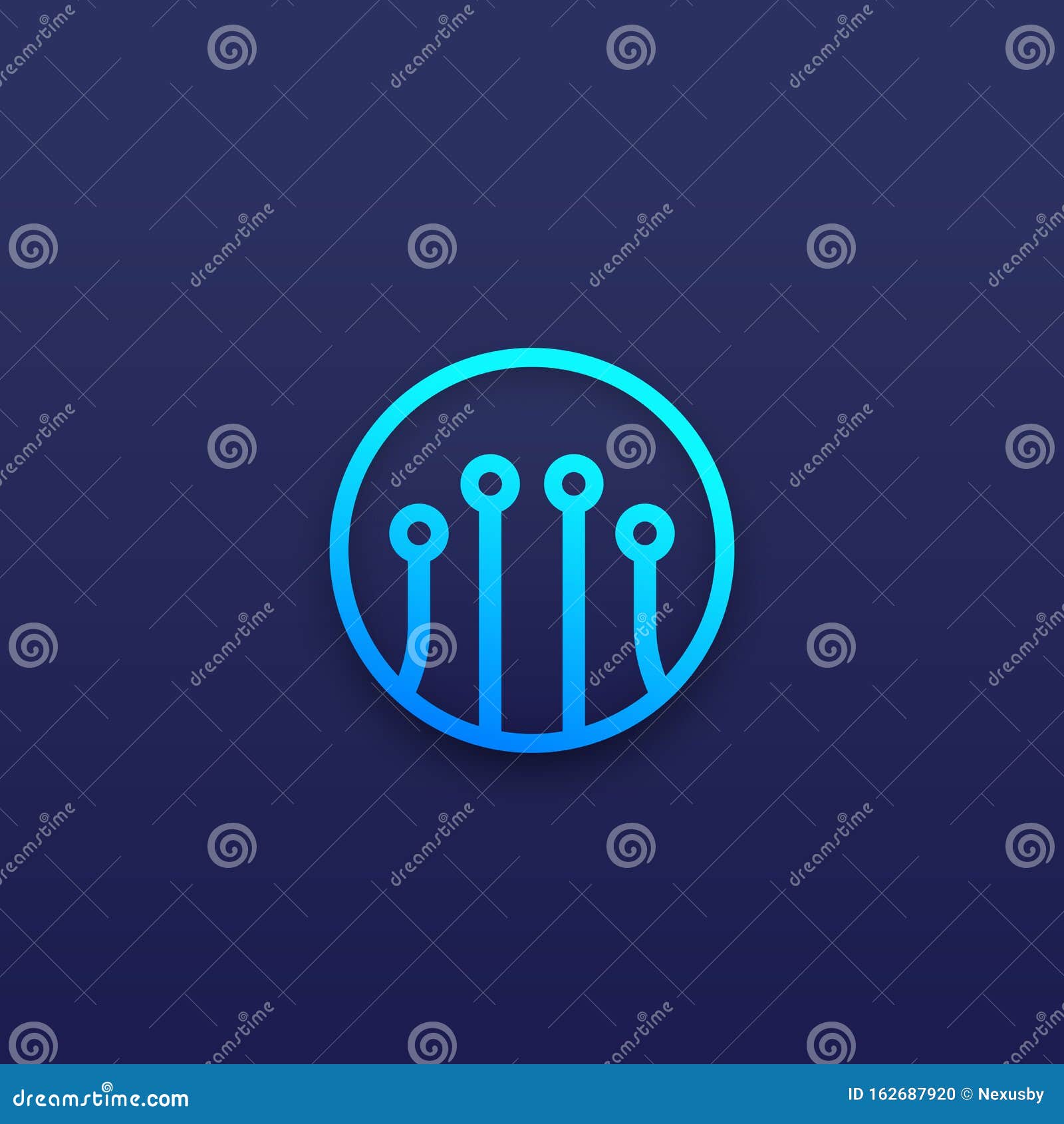 Optical Fiber Vector Logo Icon for Apps and Web Stock Vector ...