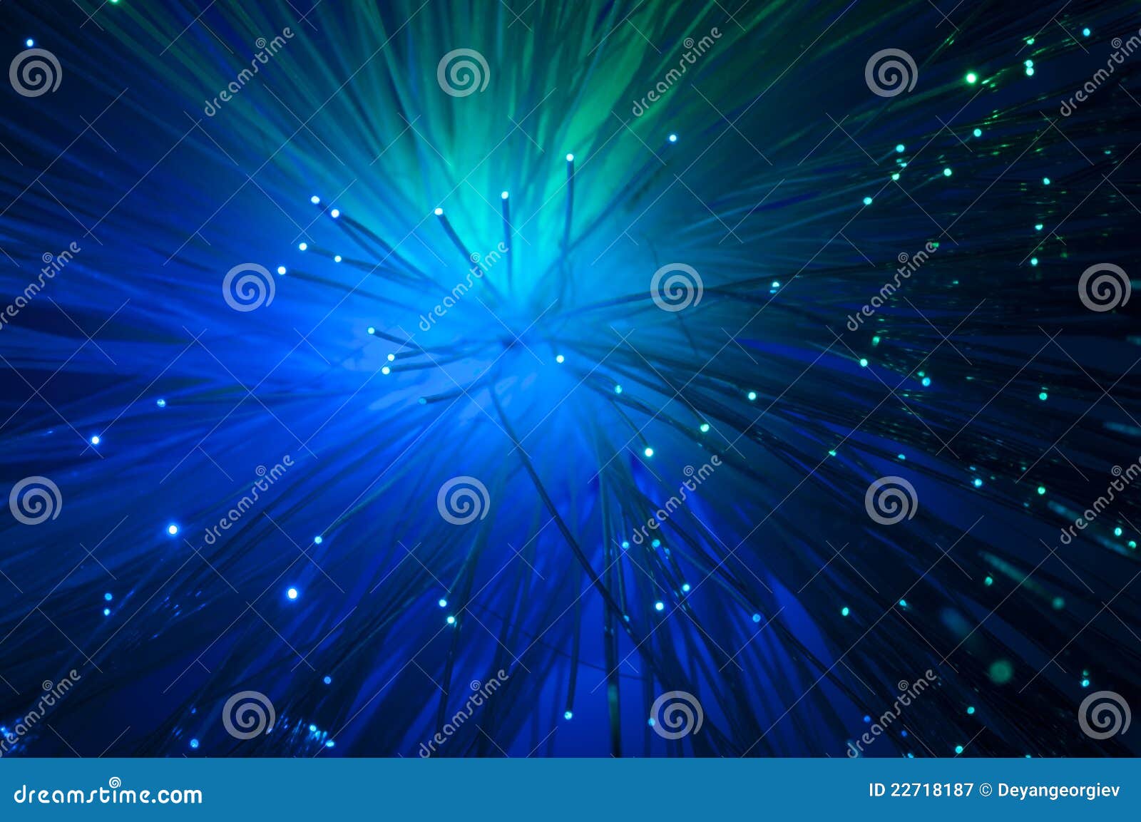 Optical fibers stock image. Image of glow, blue, fiber - 22718187