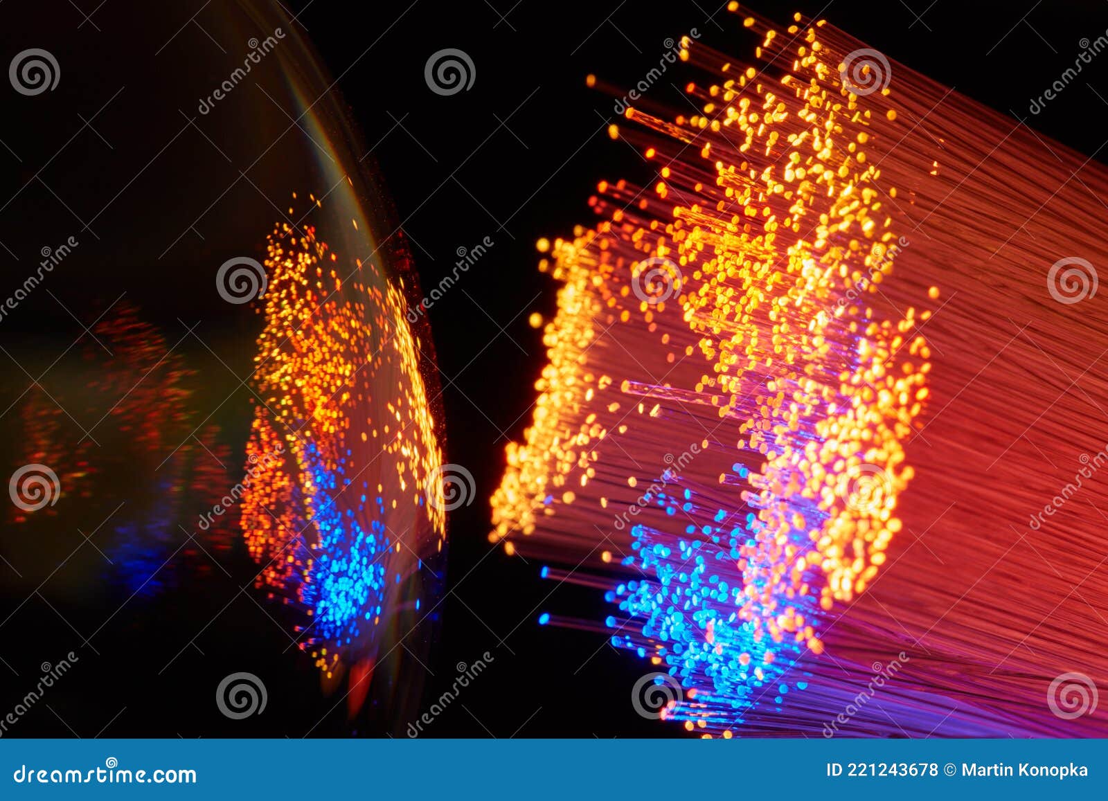 Light conductors stock photo. Image of dark, communications - 221243678