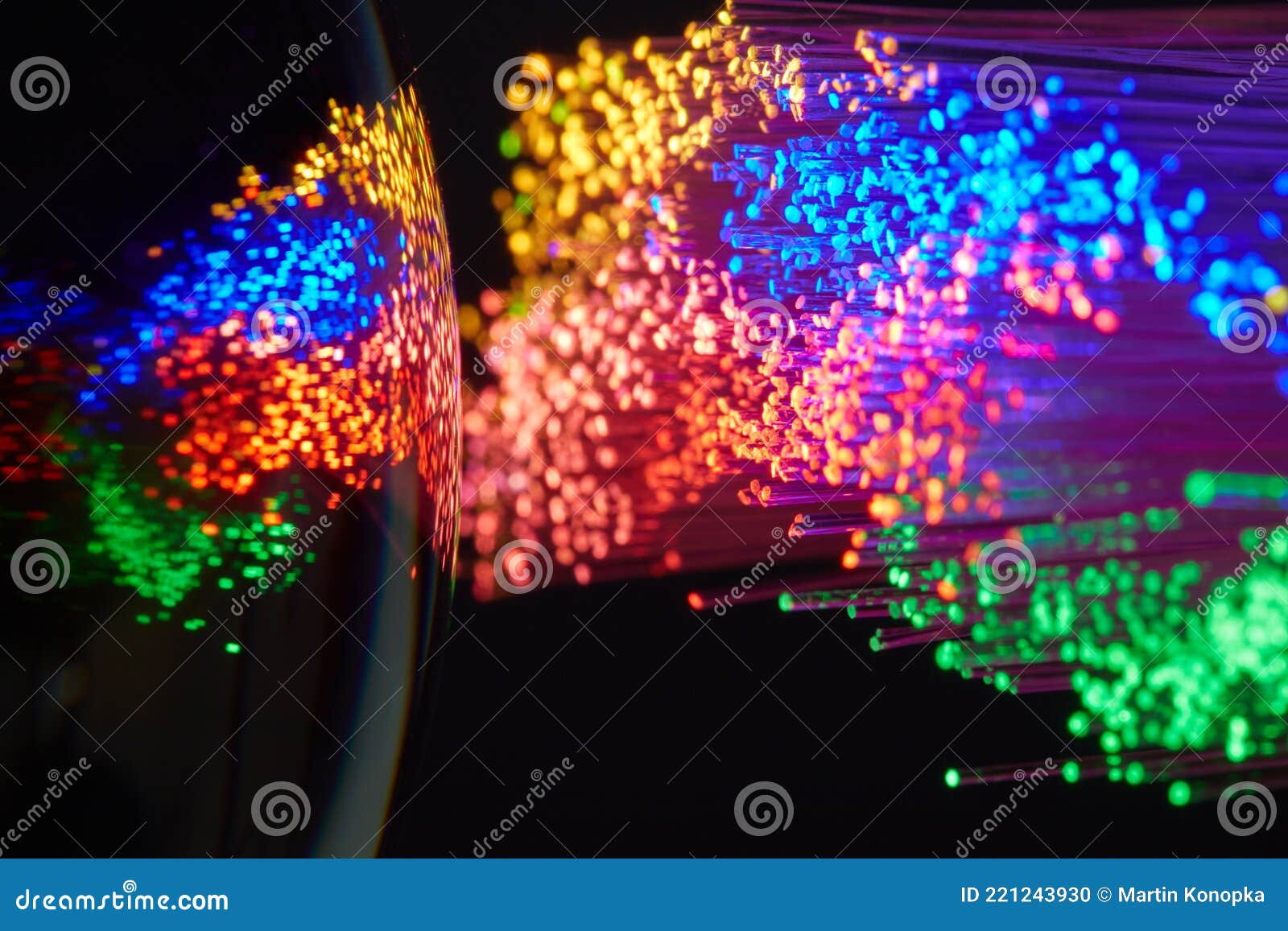 Light conductors stock photo. Image of communication - 221243930