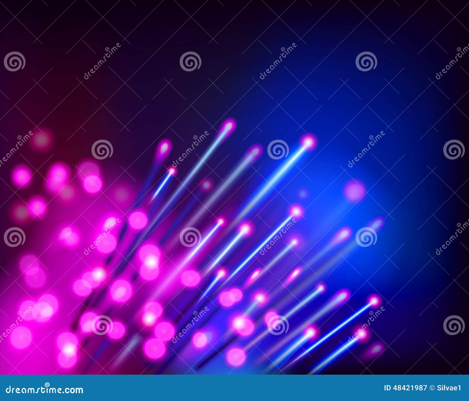 Optical Fibers. Vector Illustration Stock Vector - Illustration of ...